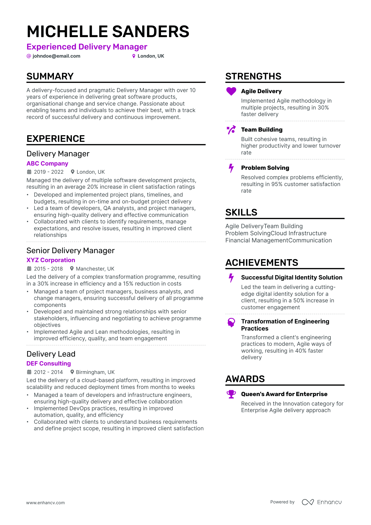 6 Delivery Driver Resume Examples & Guide for 2024