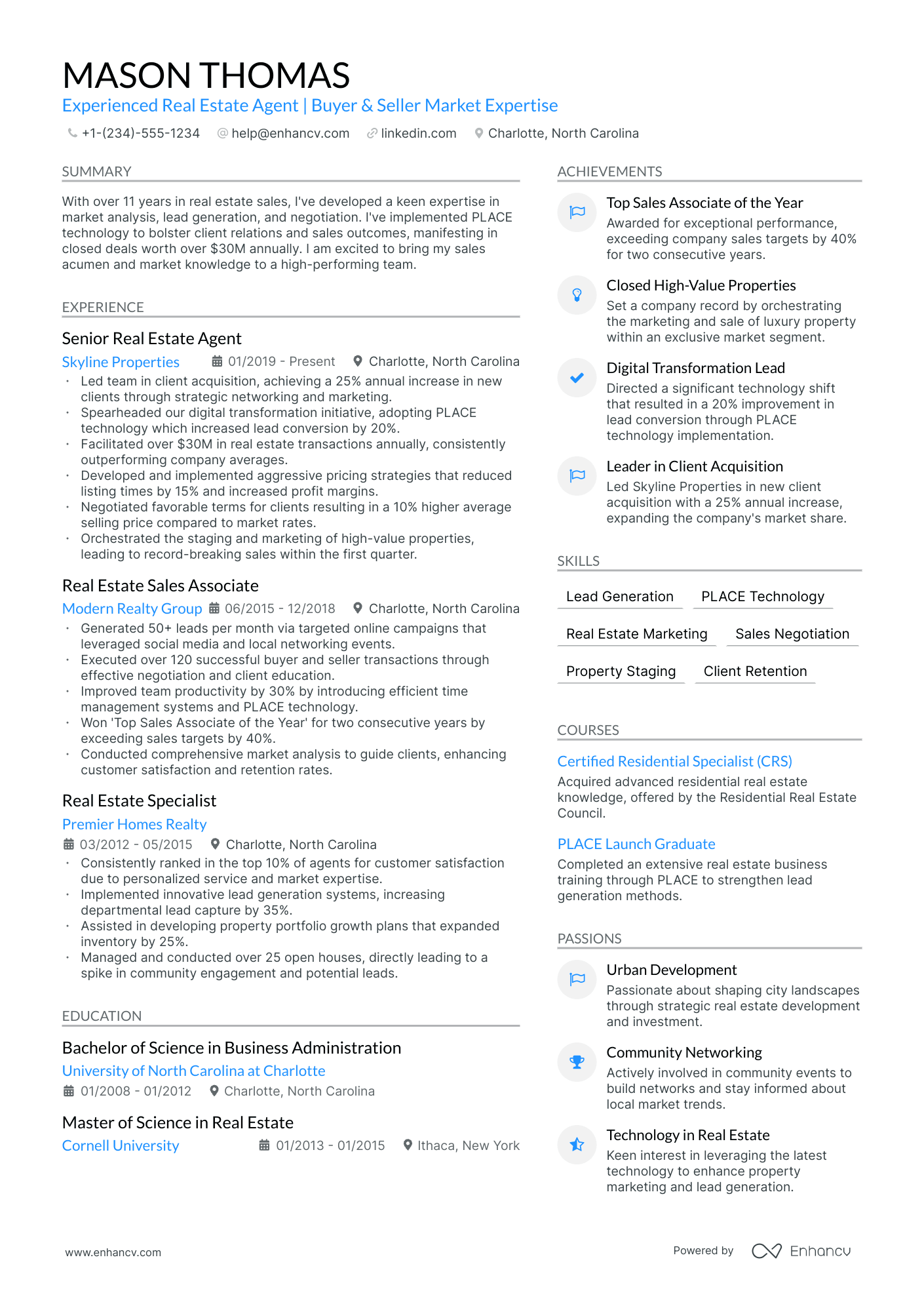 5 Real Estate Developer Resume Examples & Guide for 2024