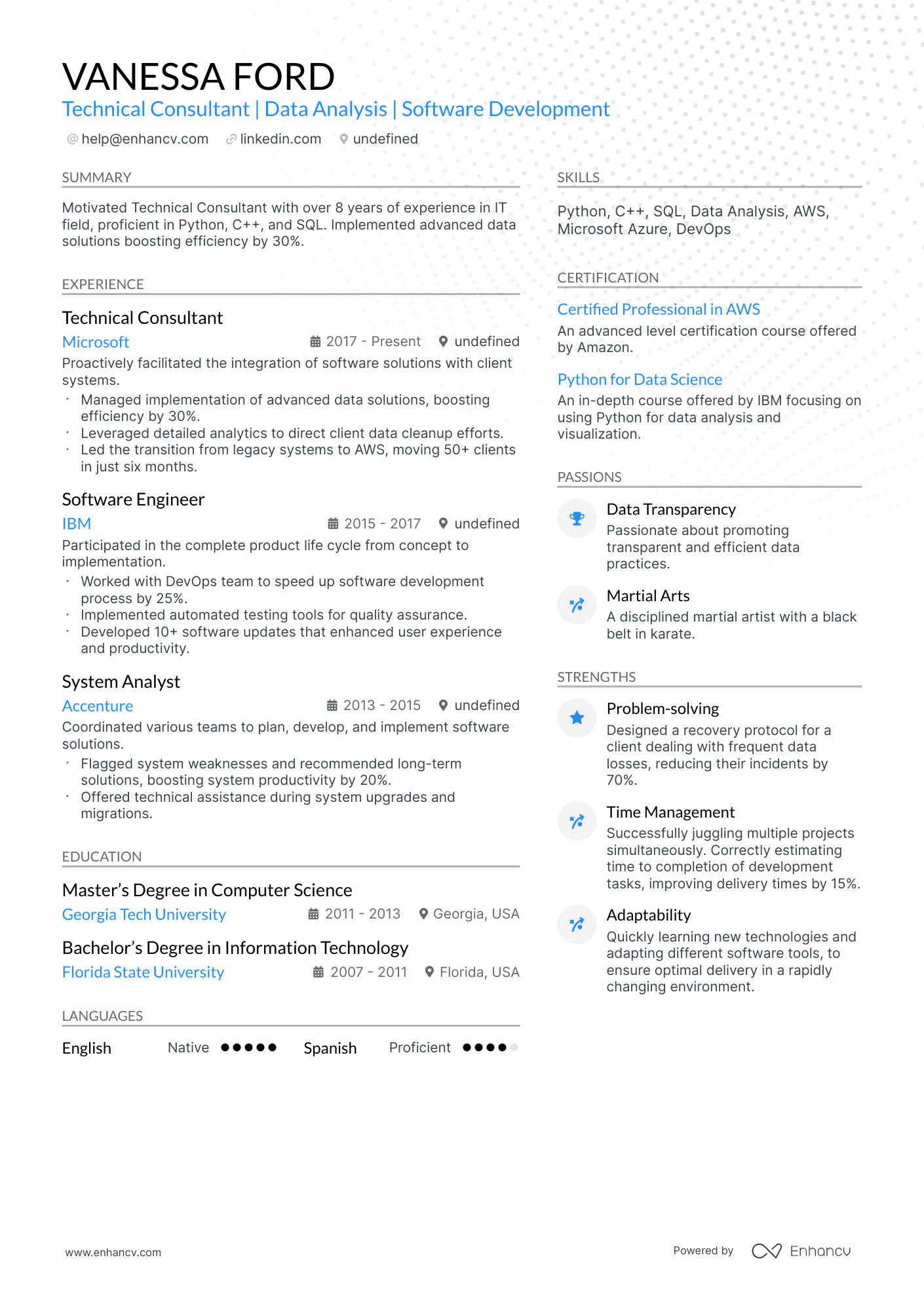 10 Technical Consultant Resume Examples, Templates & Guide for 2026