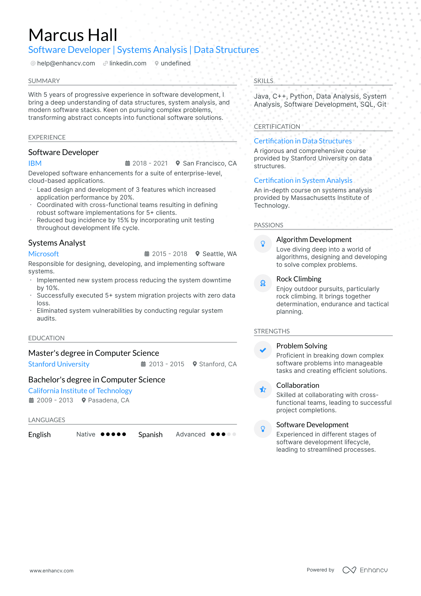 10 Computer Science Internship Resume Examples & Guide for 2025
