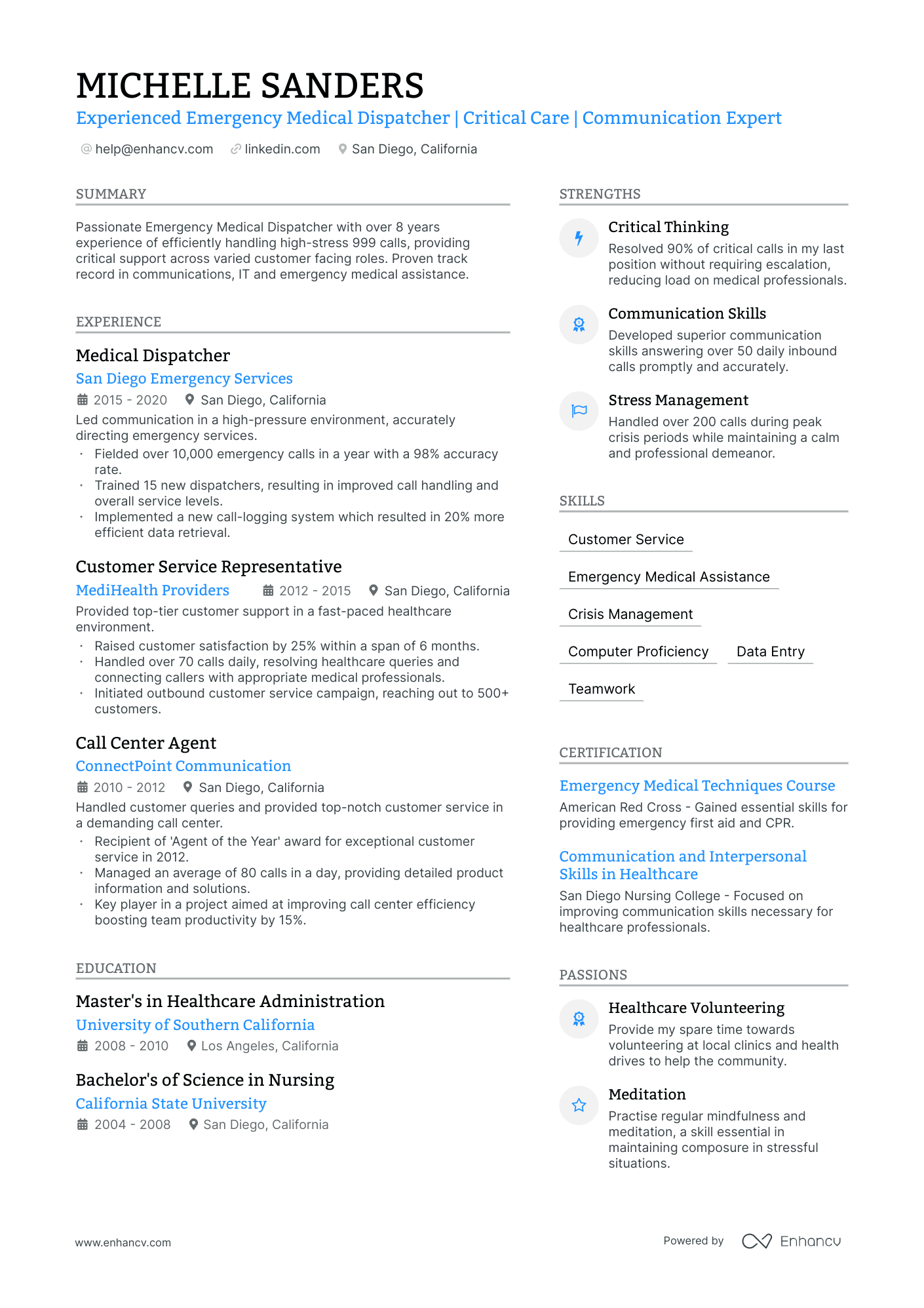 5 Emergency Dispatcher Resume Examples & Guide for 2024