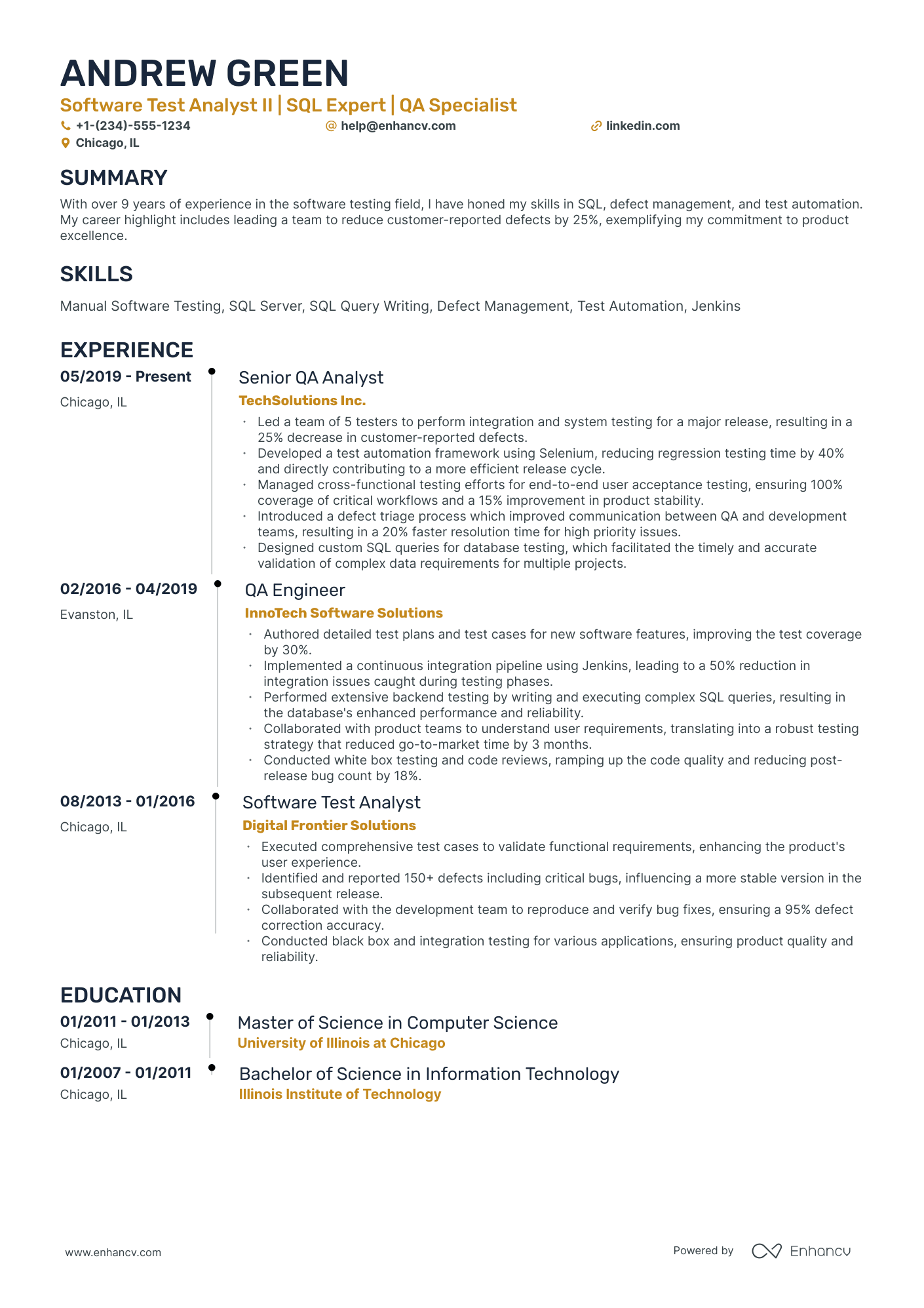 10 Software Test Analyst Resume Examples & Guide for 2026