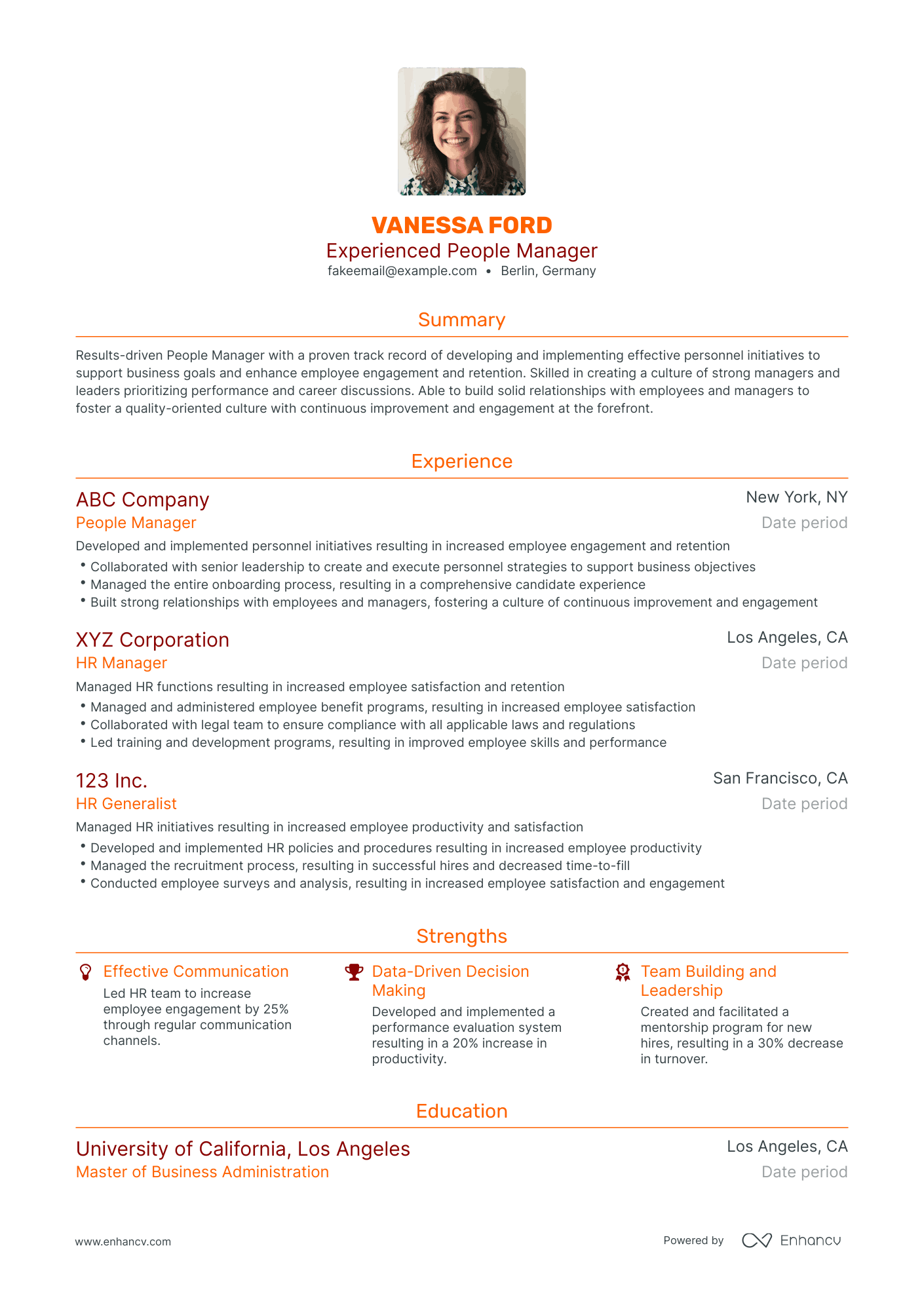 5 People Manager Resume Examples & Guide for 2023