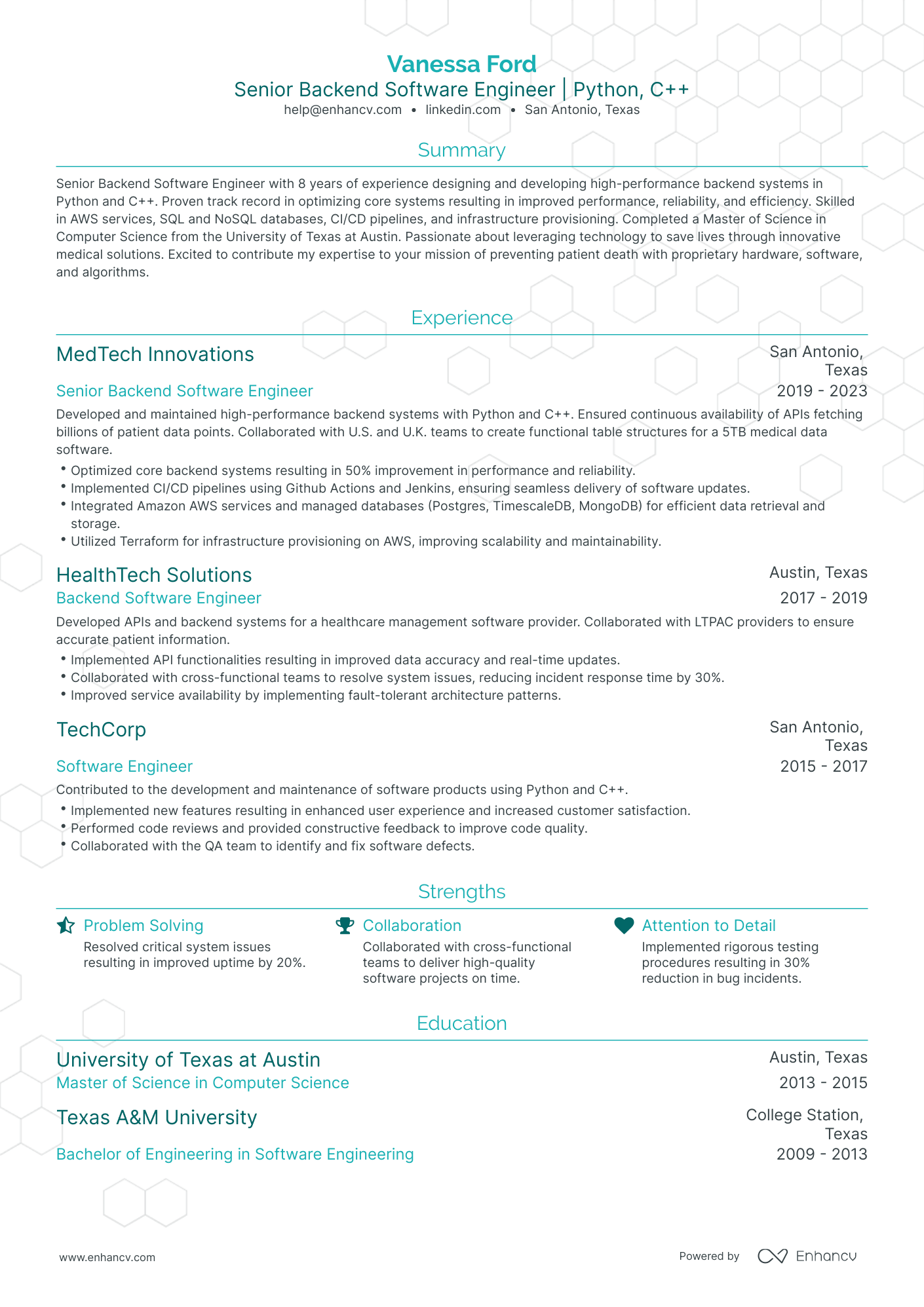 5 Tech Lead Resume Examples & Guide for 2024
