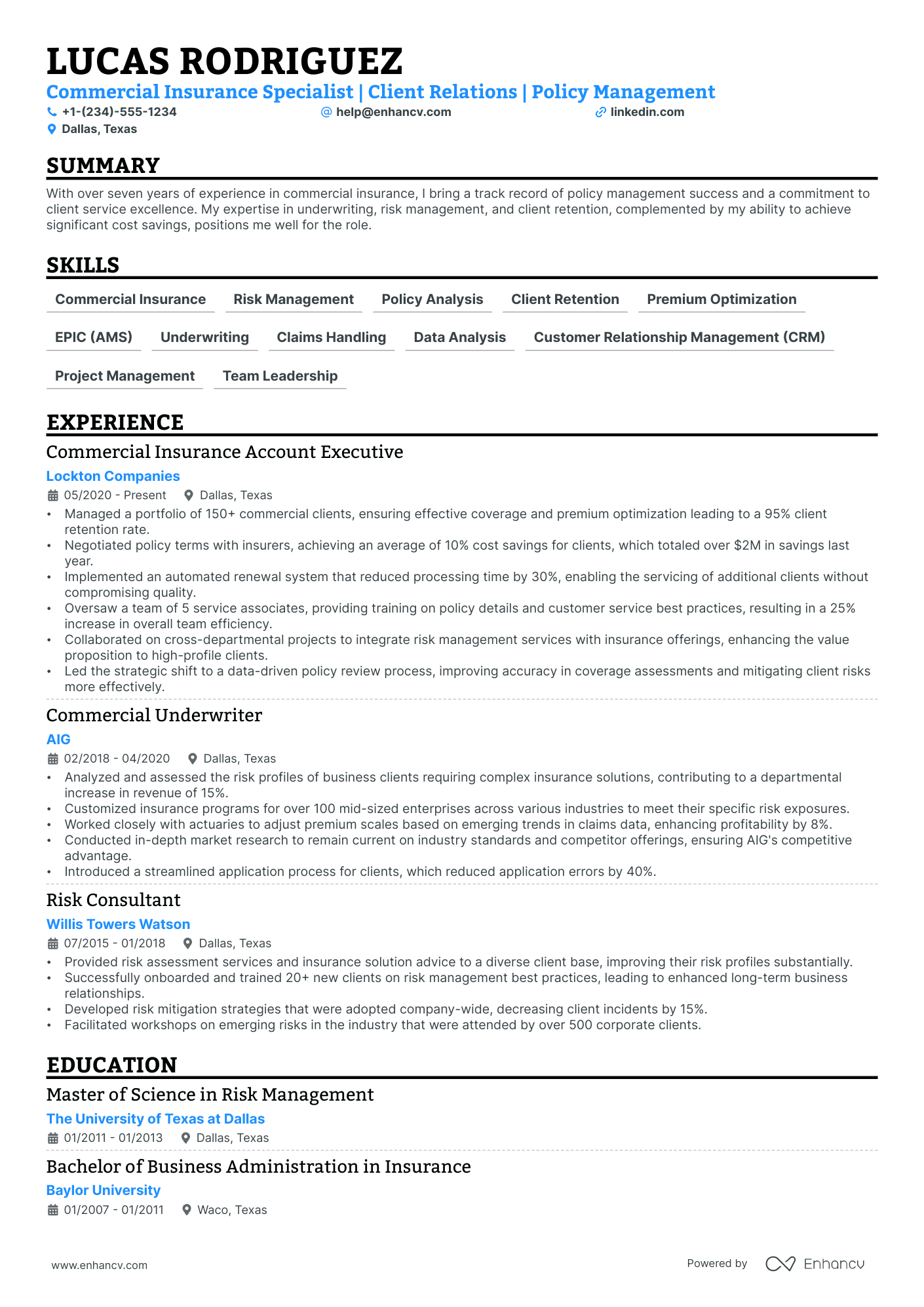 5 Client Service Manager Resume Examples & Guide for 2024