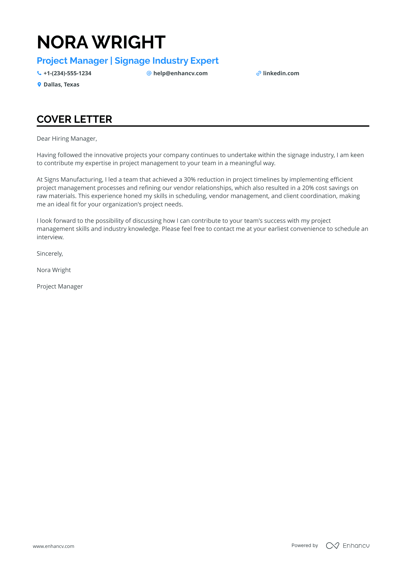 5 Professional Contractor Cover Letter Examples and Template for 2026 ...