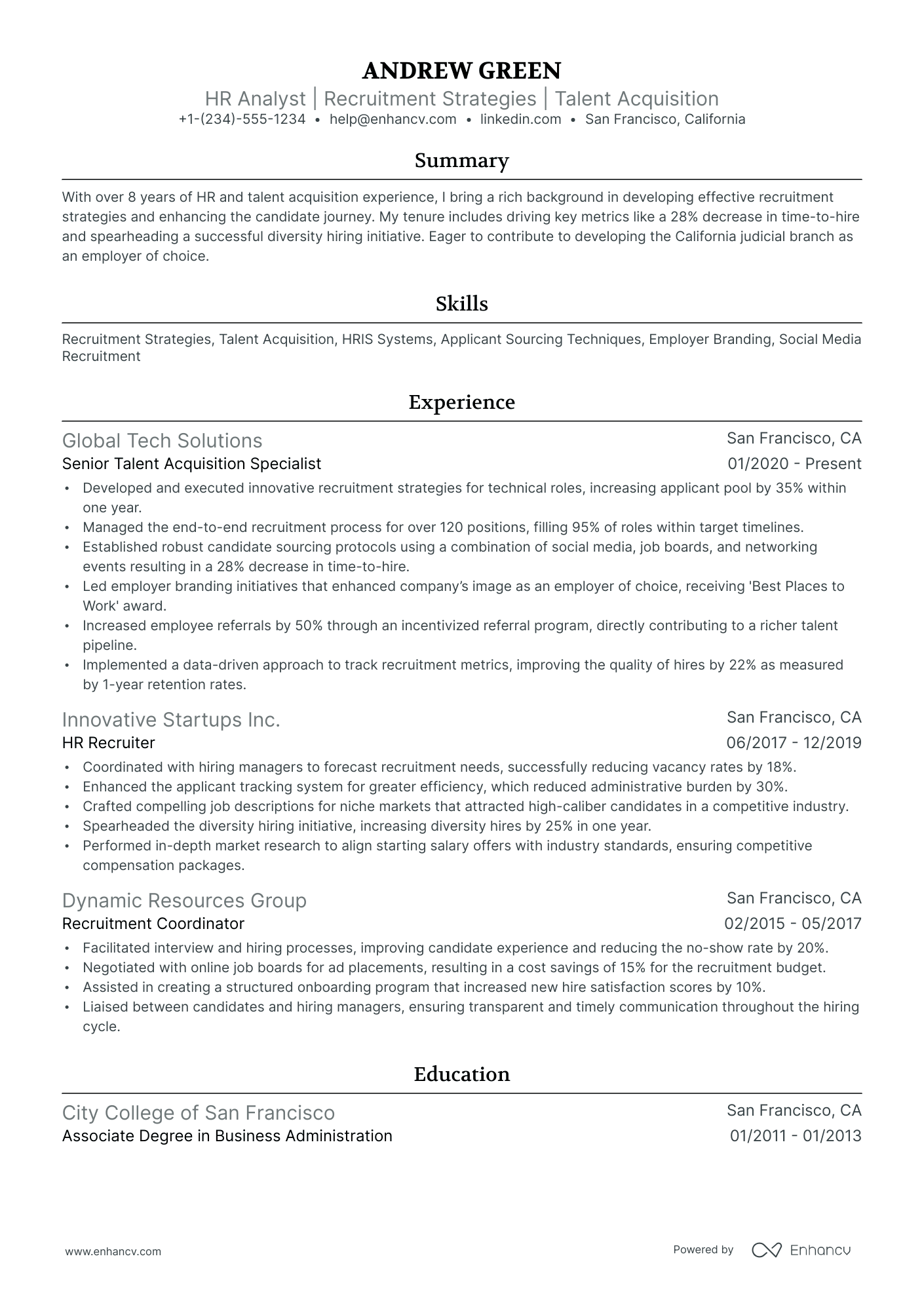 10 HR Analyst Resume Examples & Guide for 2026