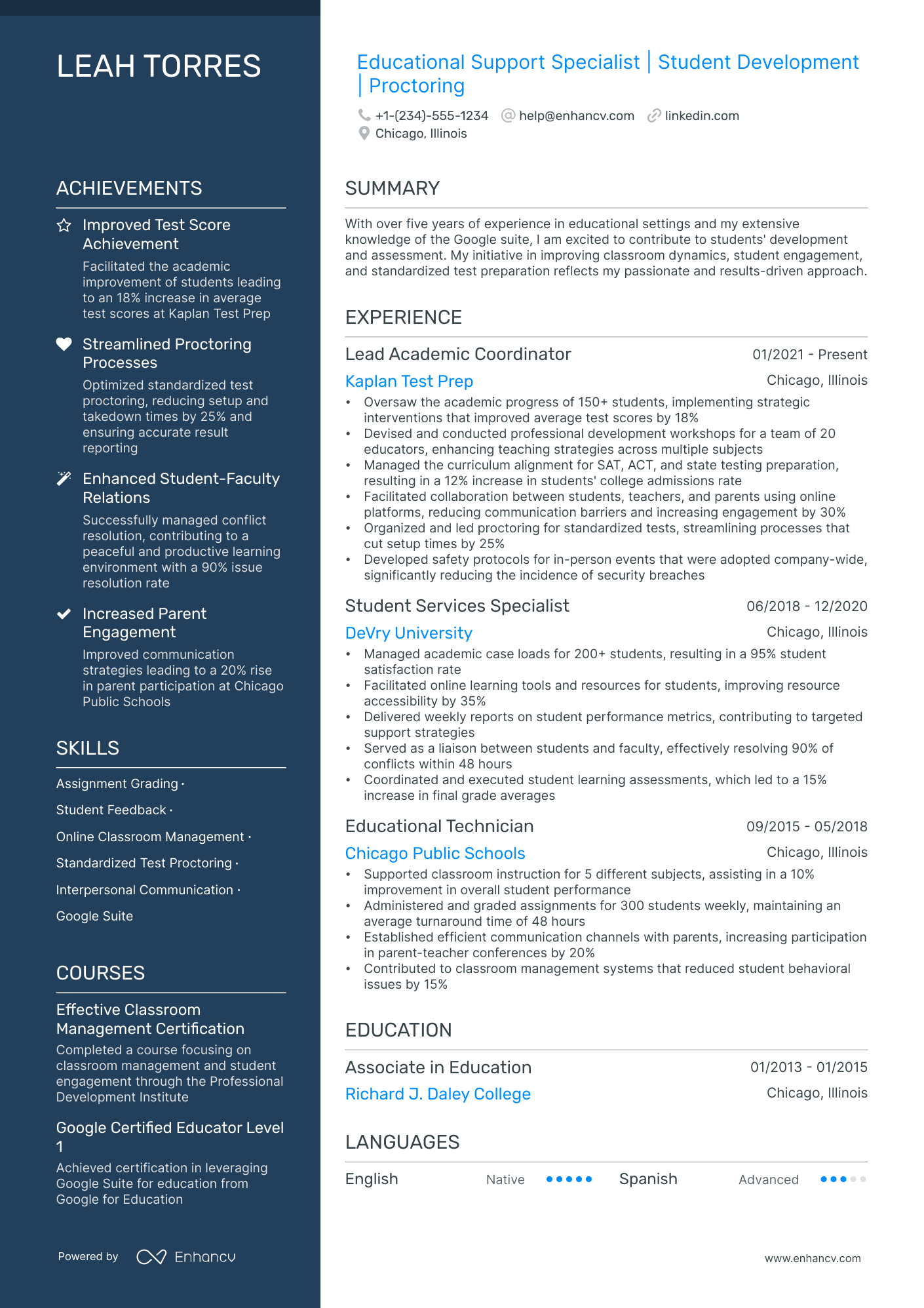 5 Paraprofessional Resume Examples & Guide for 2025