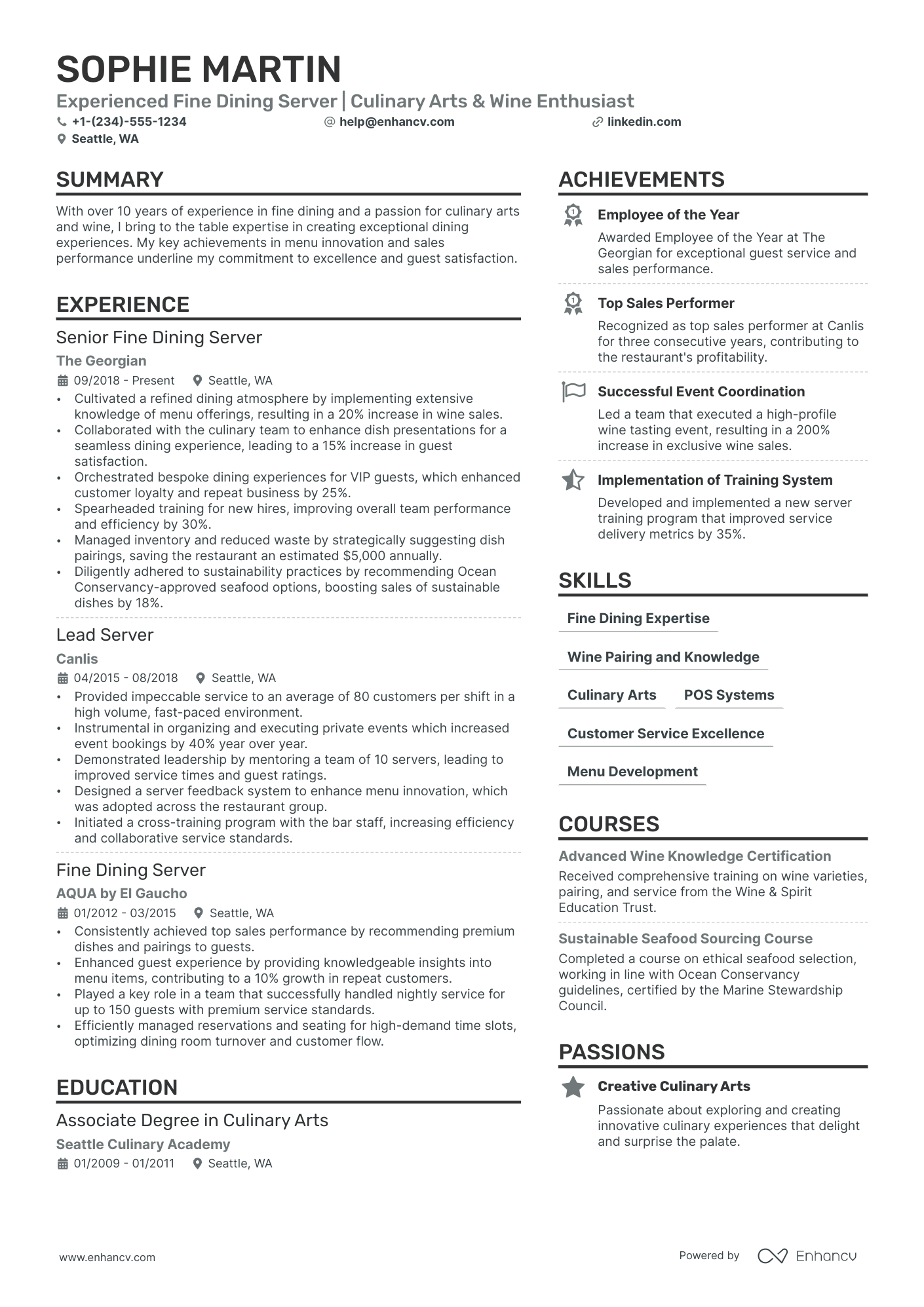 16 Server Resume Examples, Templates & Guide for 2026
