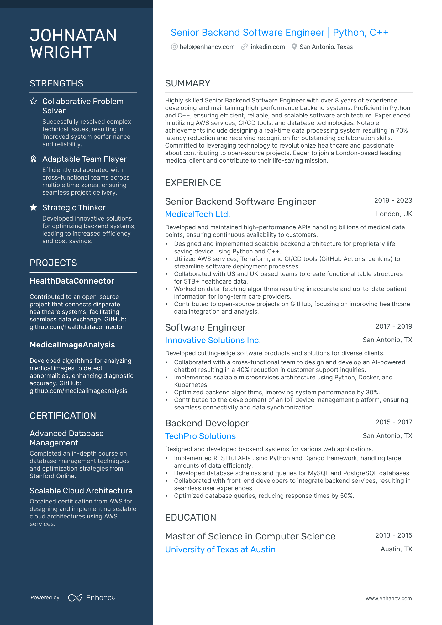 5 AWS Devops Resume Examples & Guide for 2024