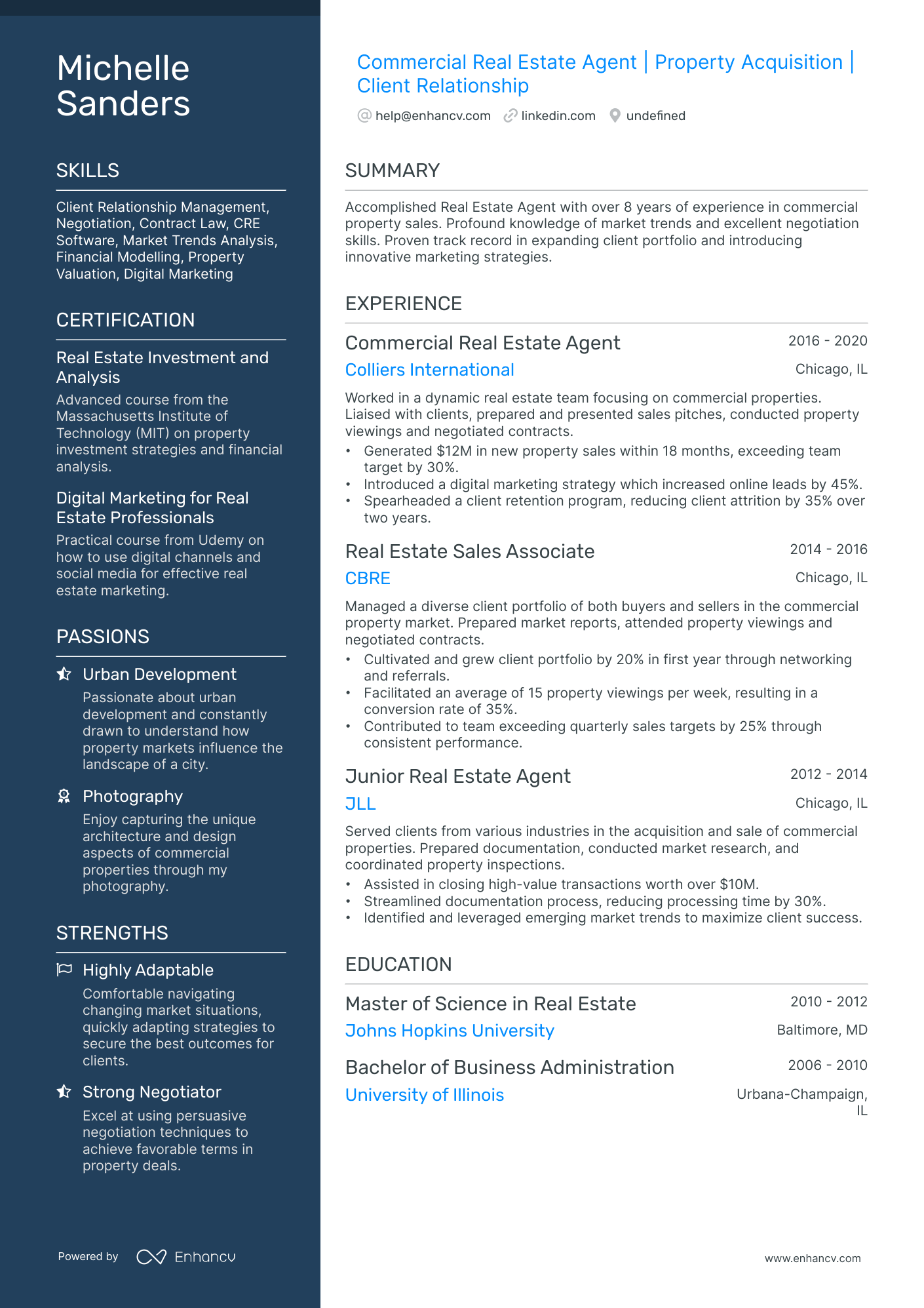 10 Commercial Real Estate Agent Resume Examples & Guide for 2026