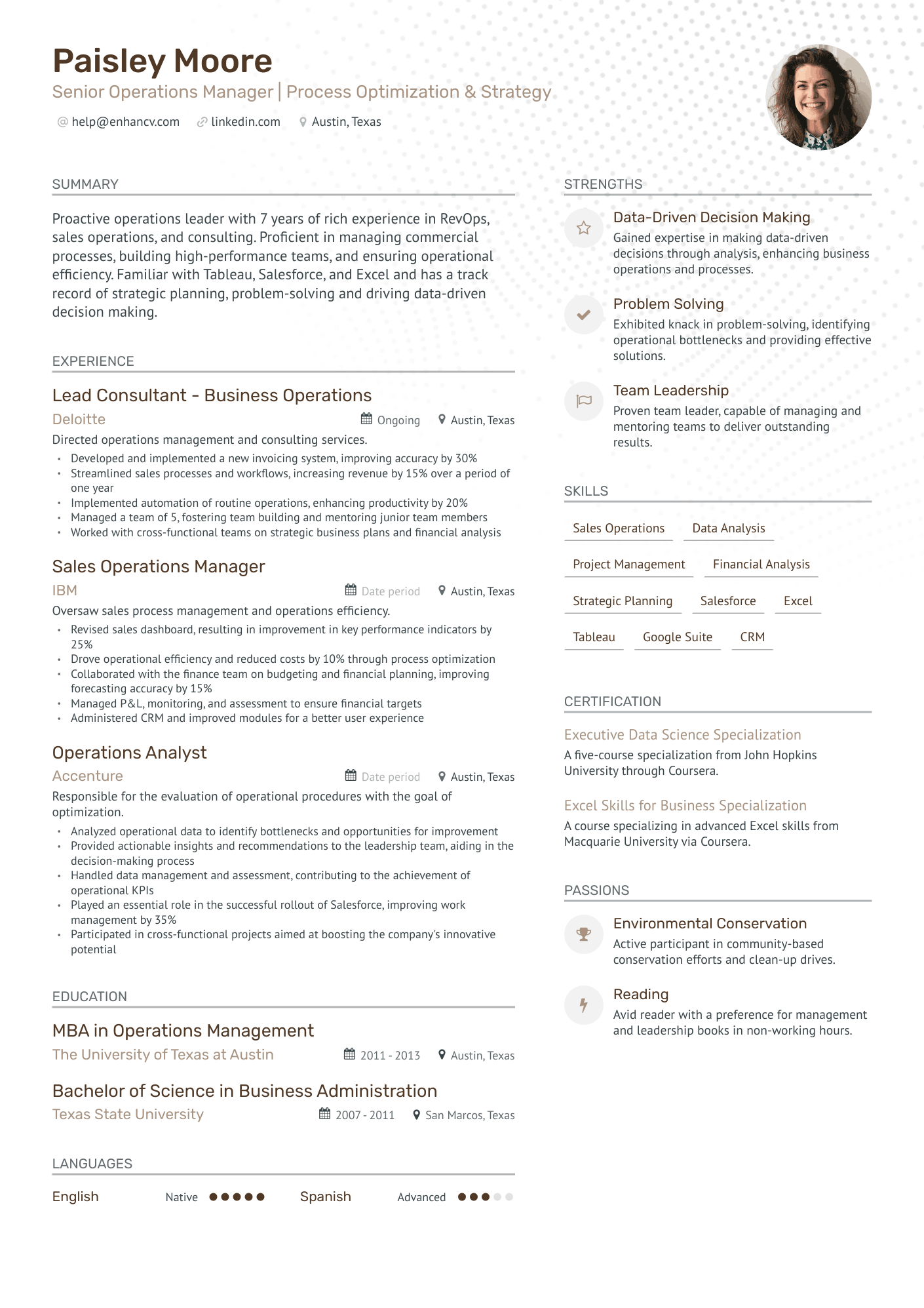 21 Operations Manager Resume Examples & Guide for 2024