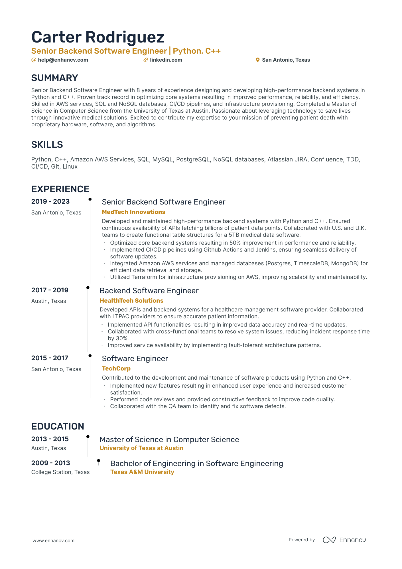 10 Tech Lead Resume Examples & Guide for 2026