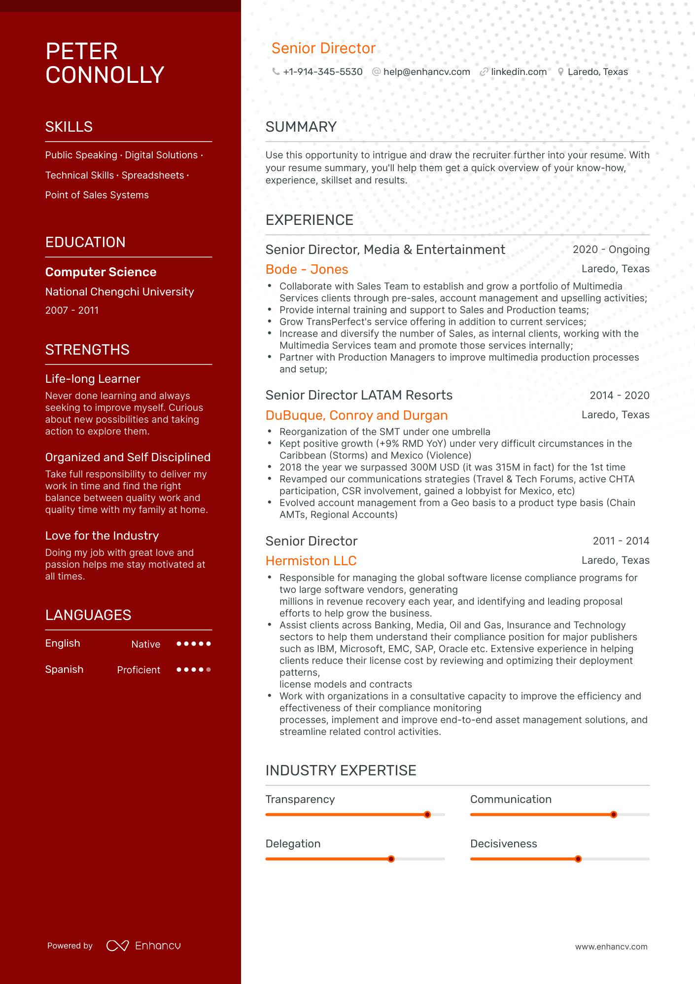 Senior Director Resume Examples & Guide for 2023 (Layout, Skills ...