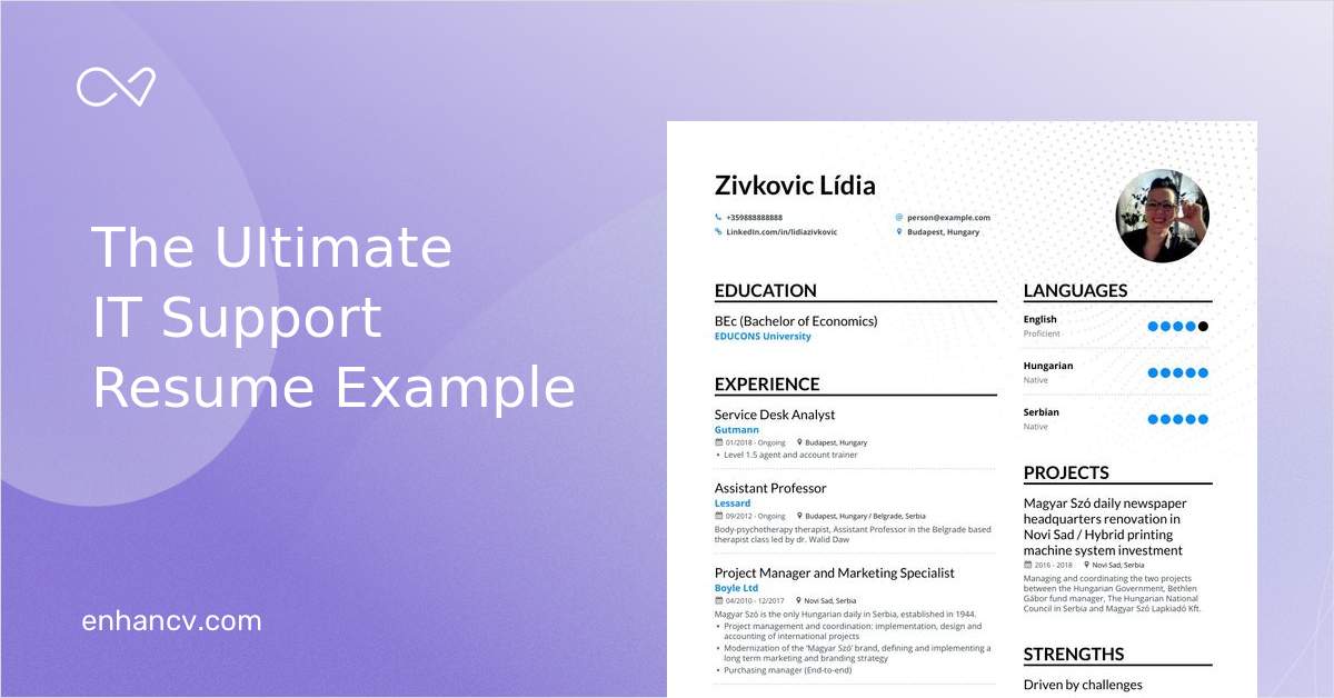 7 IT Support Resume Examples Guide For 2024