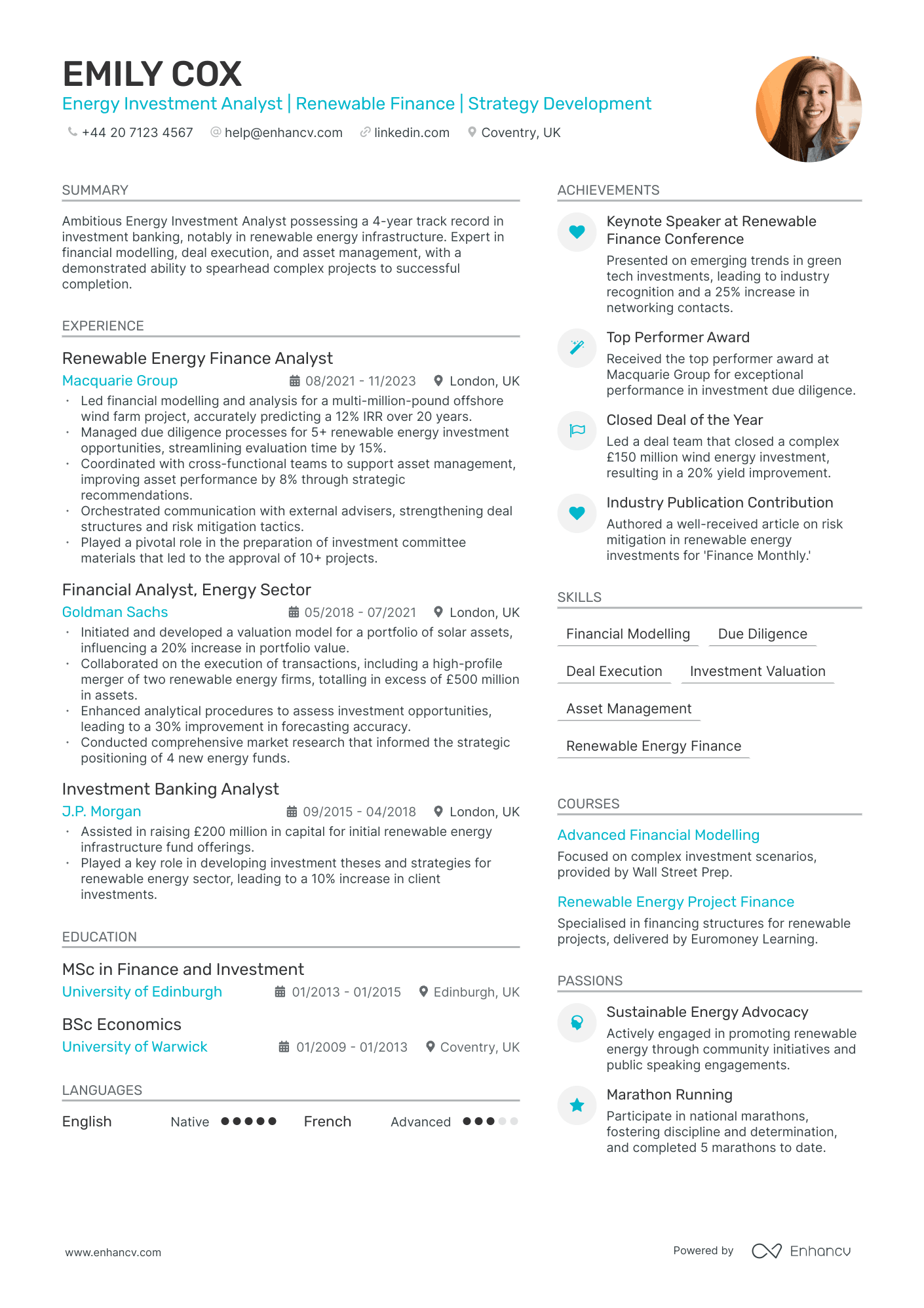 Investment Banking CV Examples & Guide for 2025