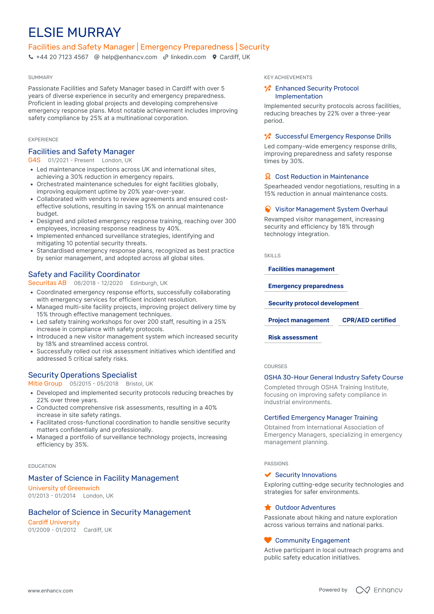 Facilities Manager CV Examples & Guide for 2026