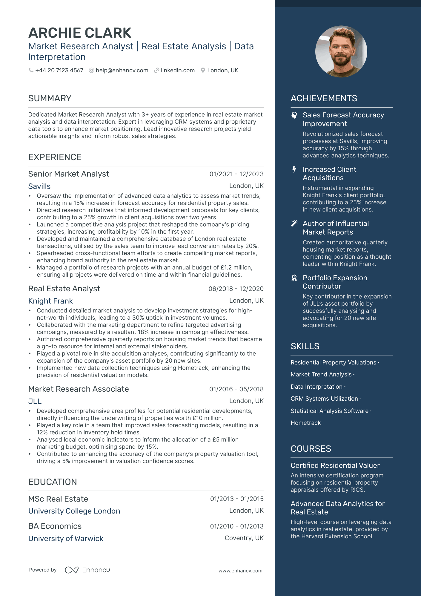 Market Research CV Examples & Guide for 2025