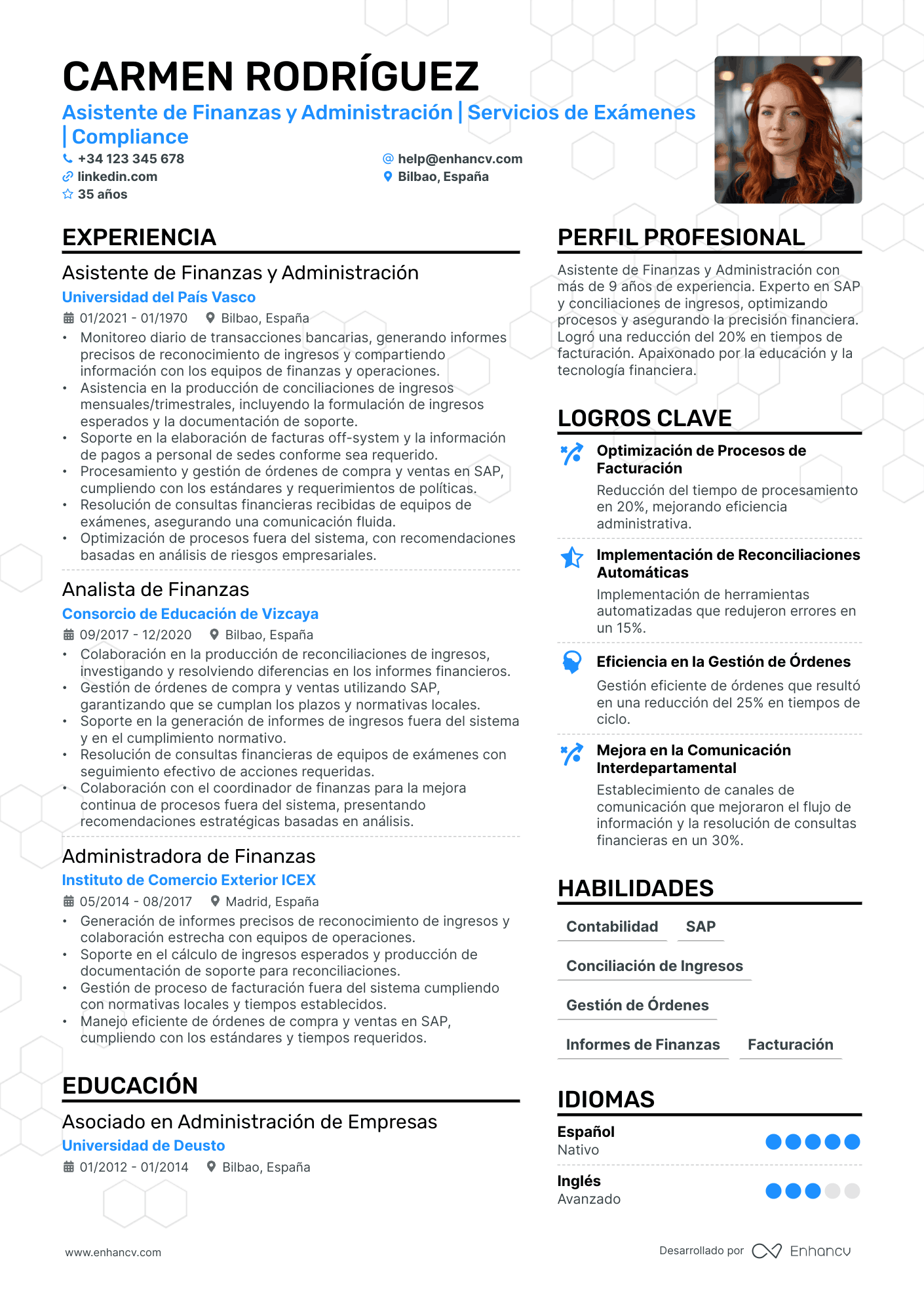 CV Administrativo: Ejemplos, Modelos y Plantillas Gratis