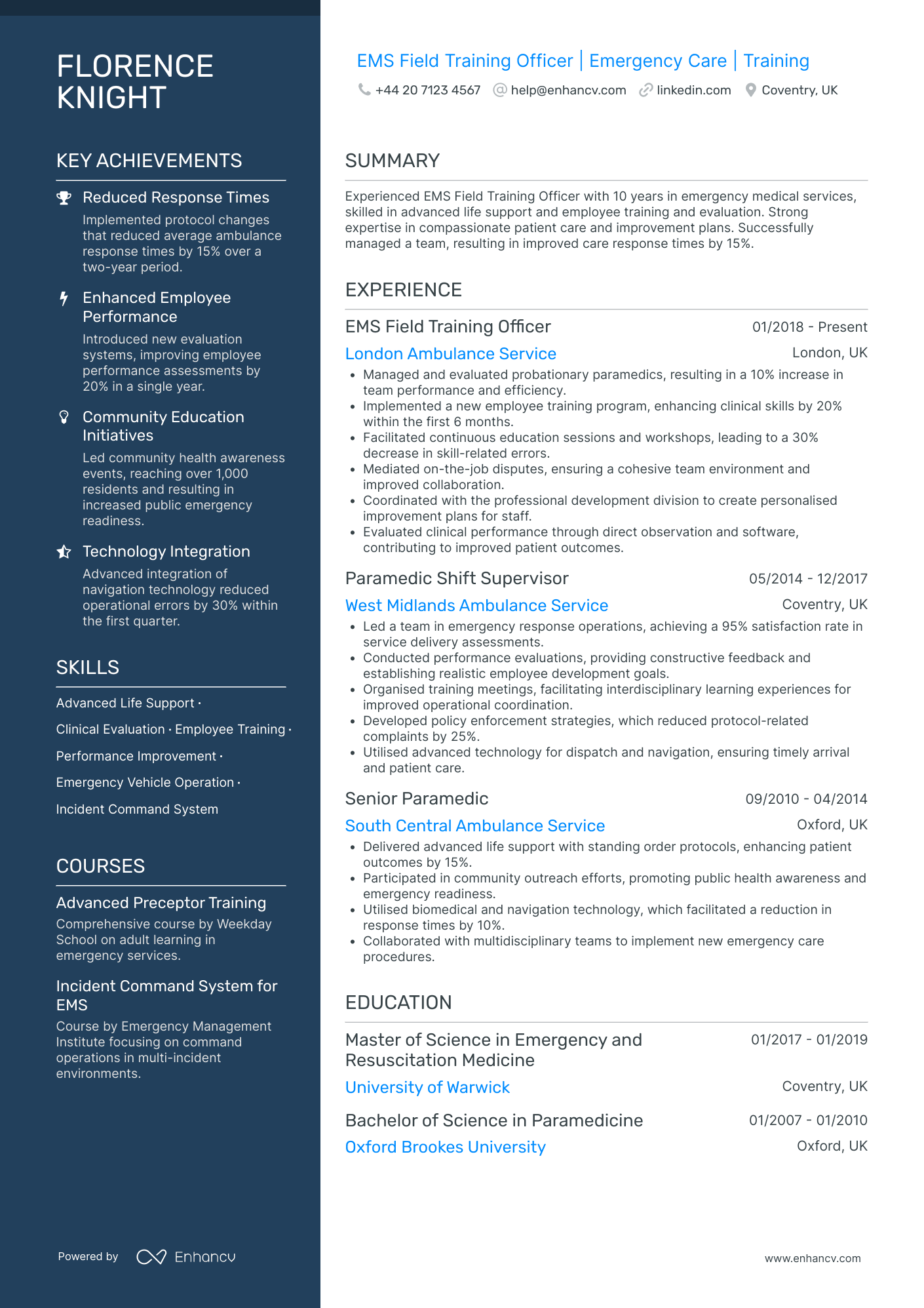 Paramedic CV Examples & Guide for 2026