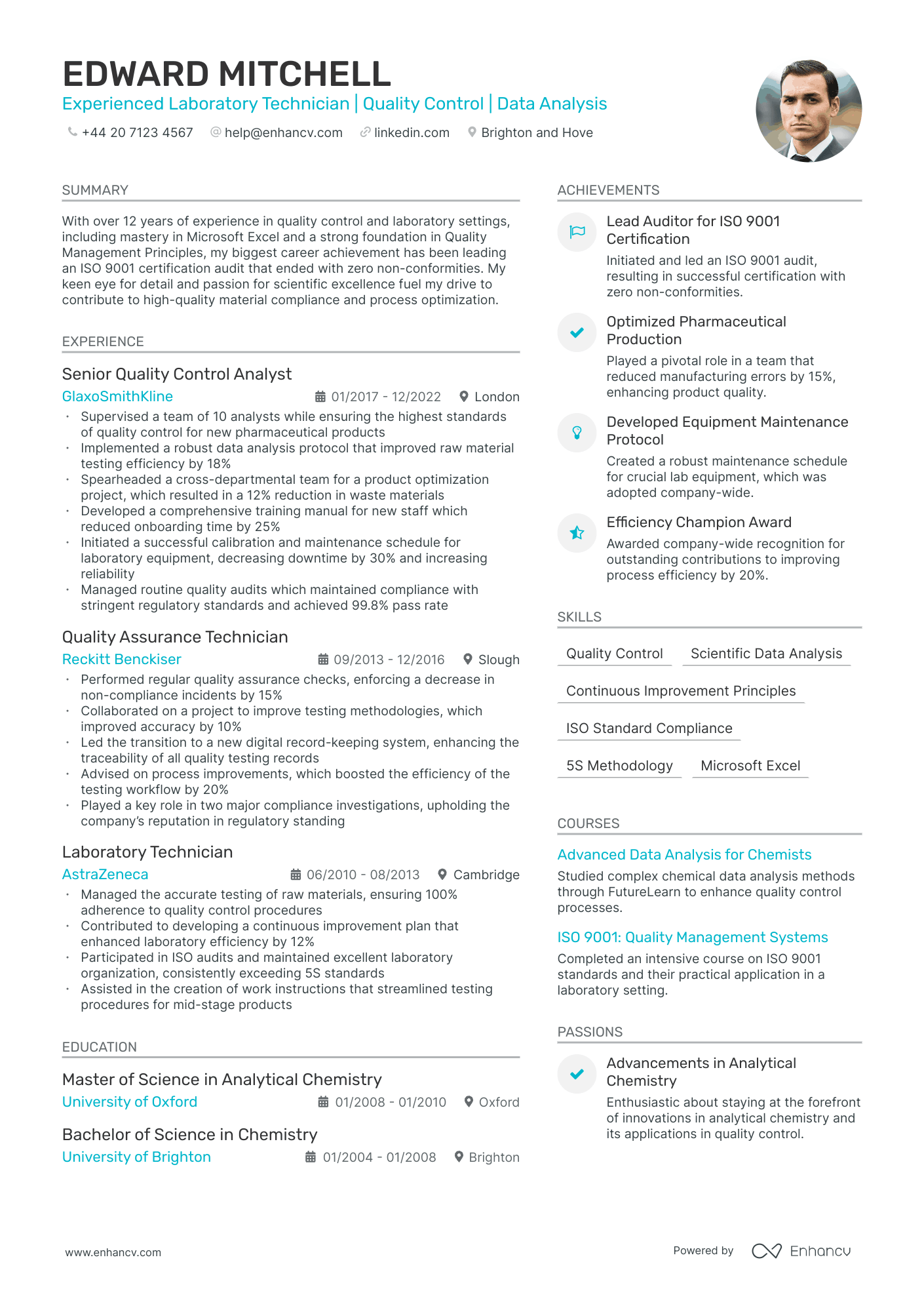 Lab Technician CV Examples & Guide for 2025