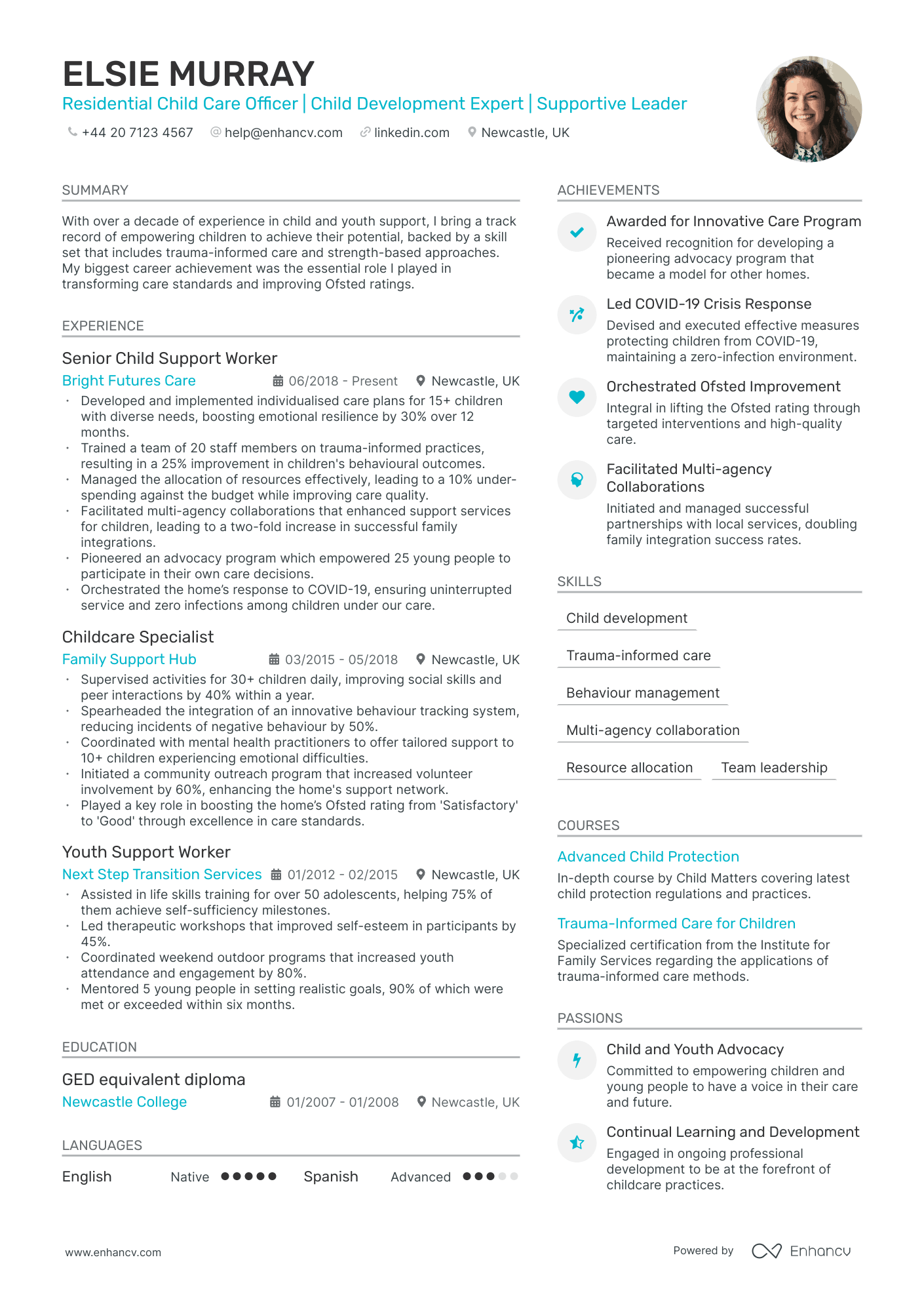 Child Care CV Examples & Guide for 2025
