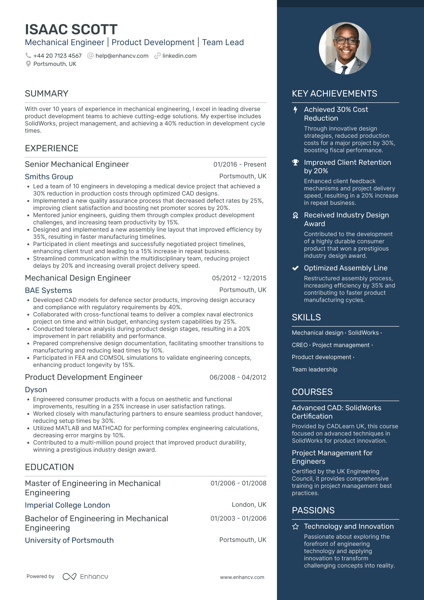Mechanical Engineer CV Examples & Guide for 2026