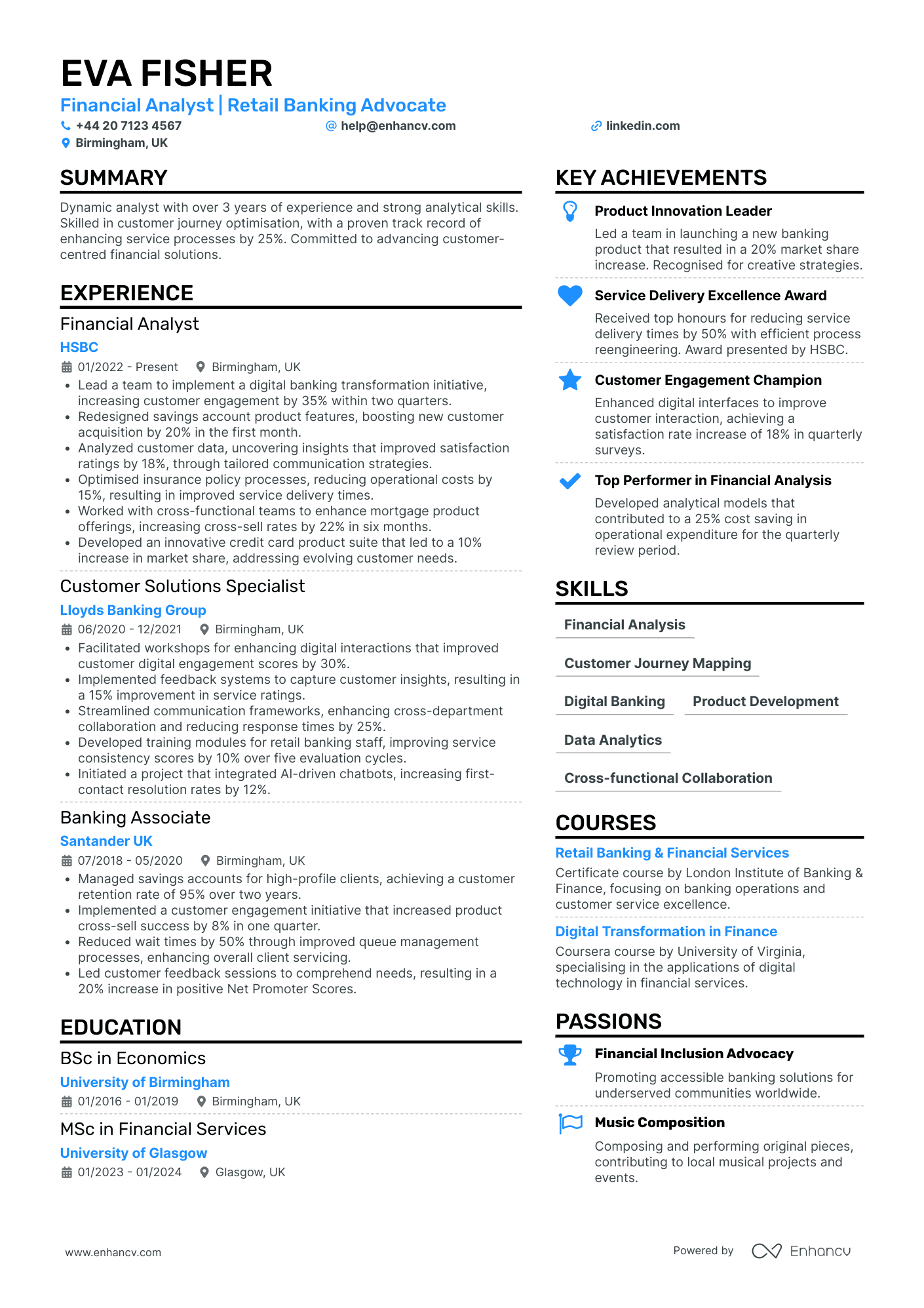 Banking CV Examples & Guide for 2026