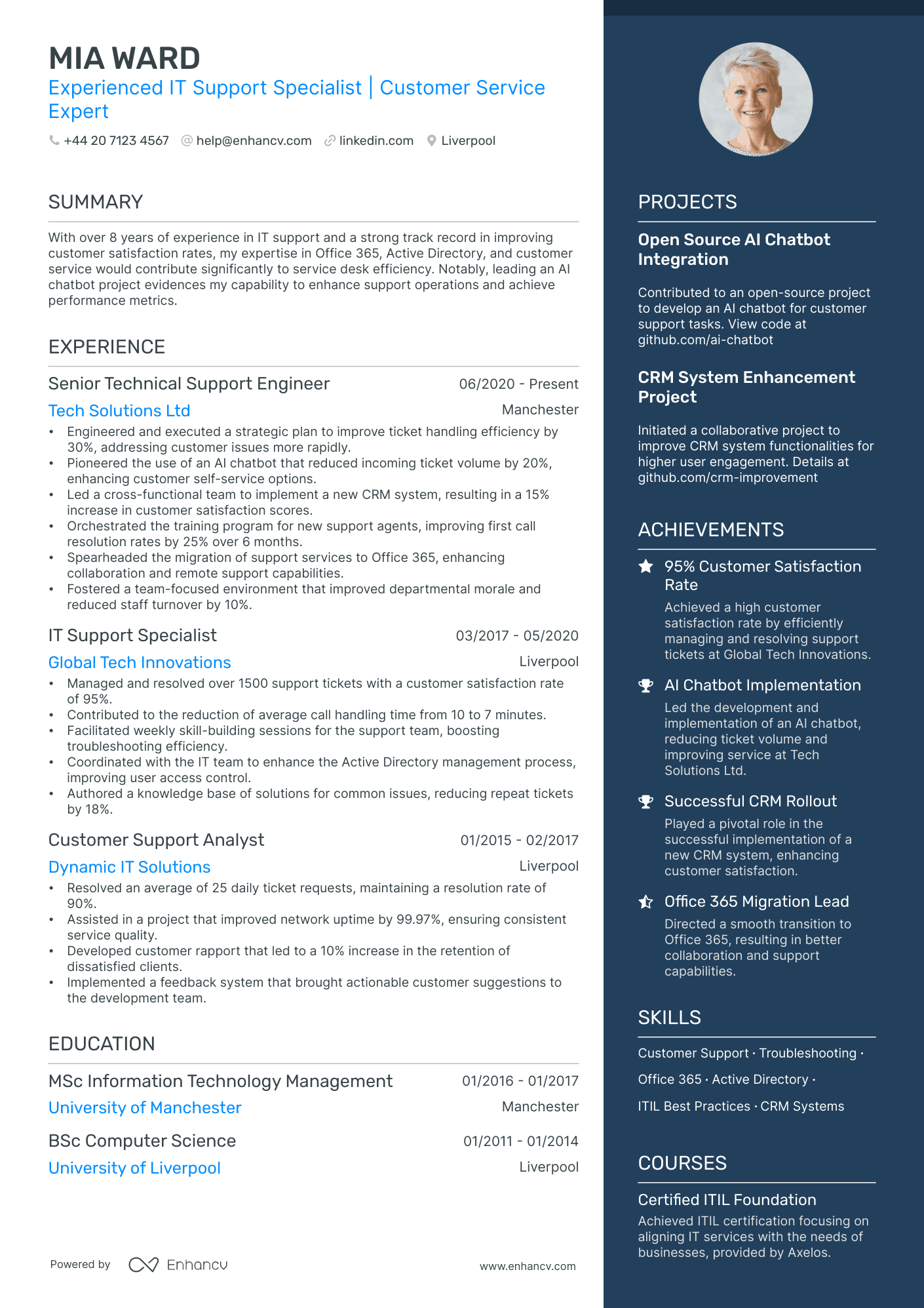 Service Desk Analyst CV Examples & Guide for 2025