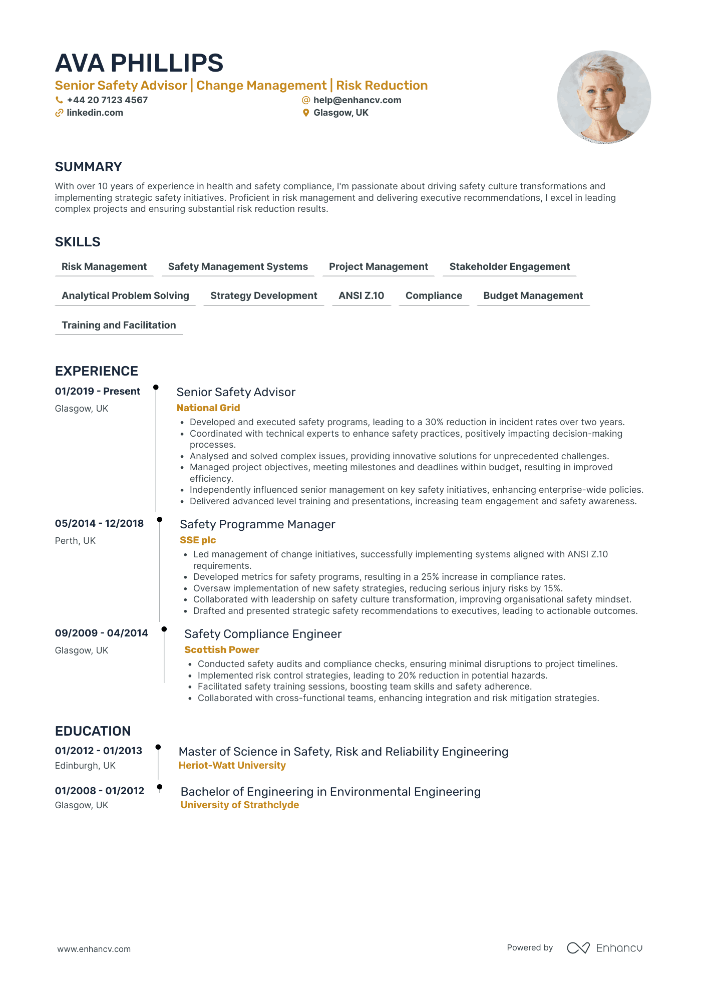 Change Management CV Examples & Guide for 2026
