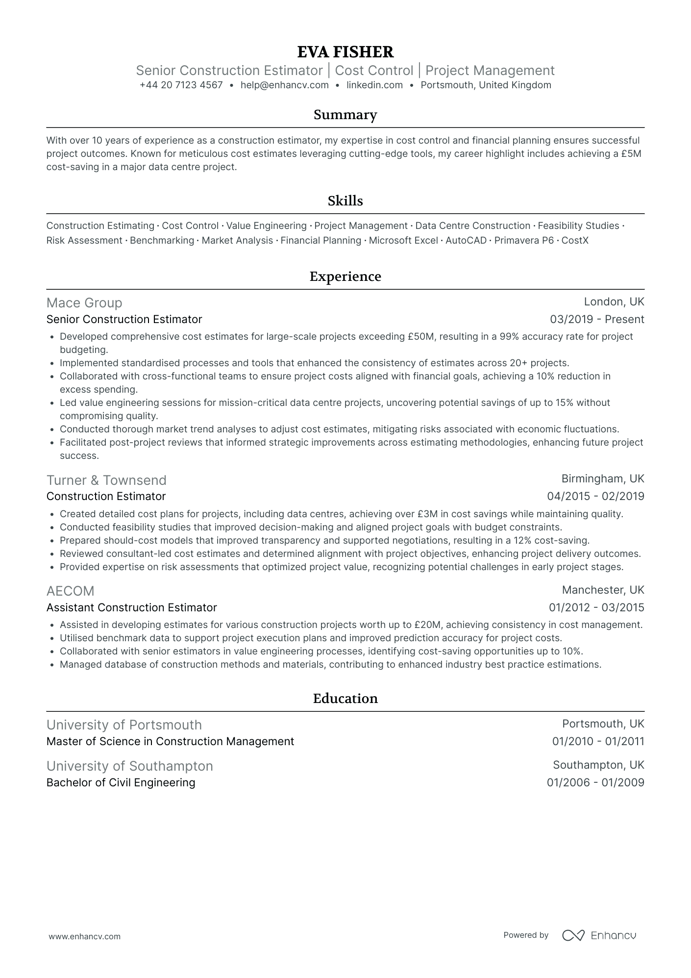 Construction CV Examples & Guide for 2026