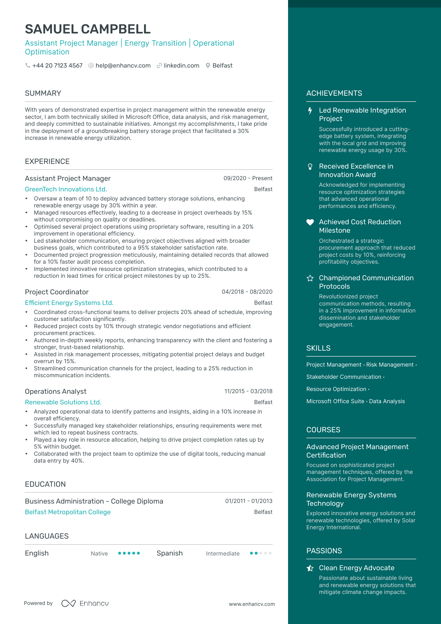 Assistant Project Manager CV Examples & Guide for 2025 Assistant Project Manager CV Examples & Guide for 2025