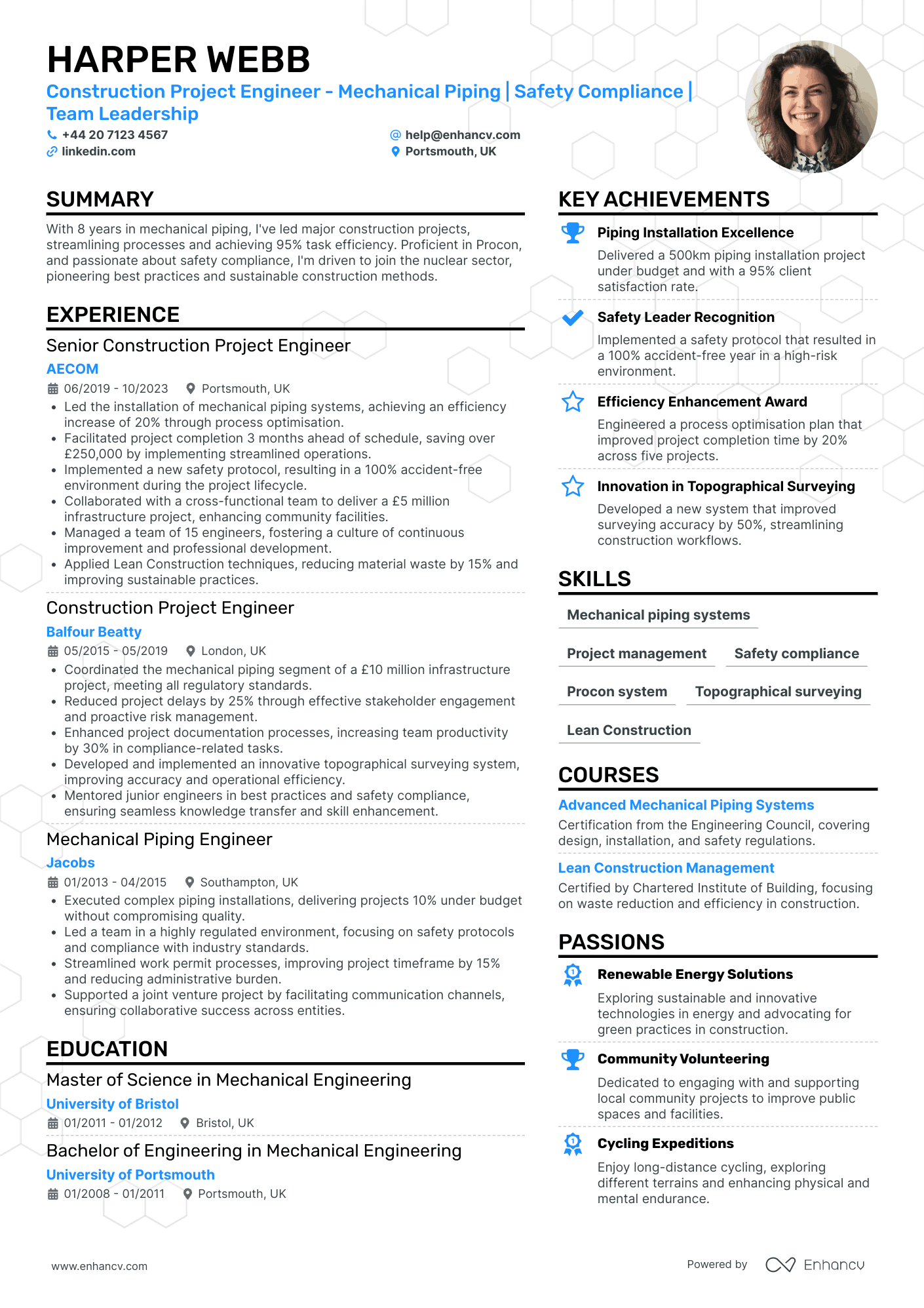 Project Engineer CV Examples & Guide for 2025