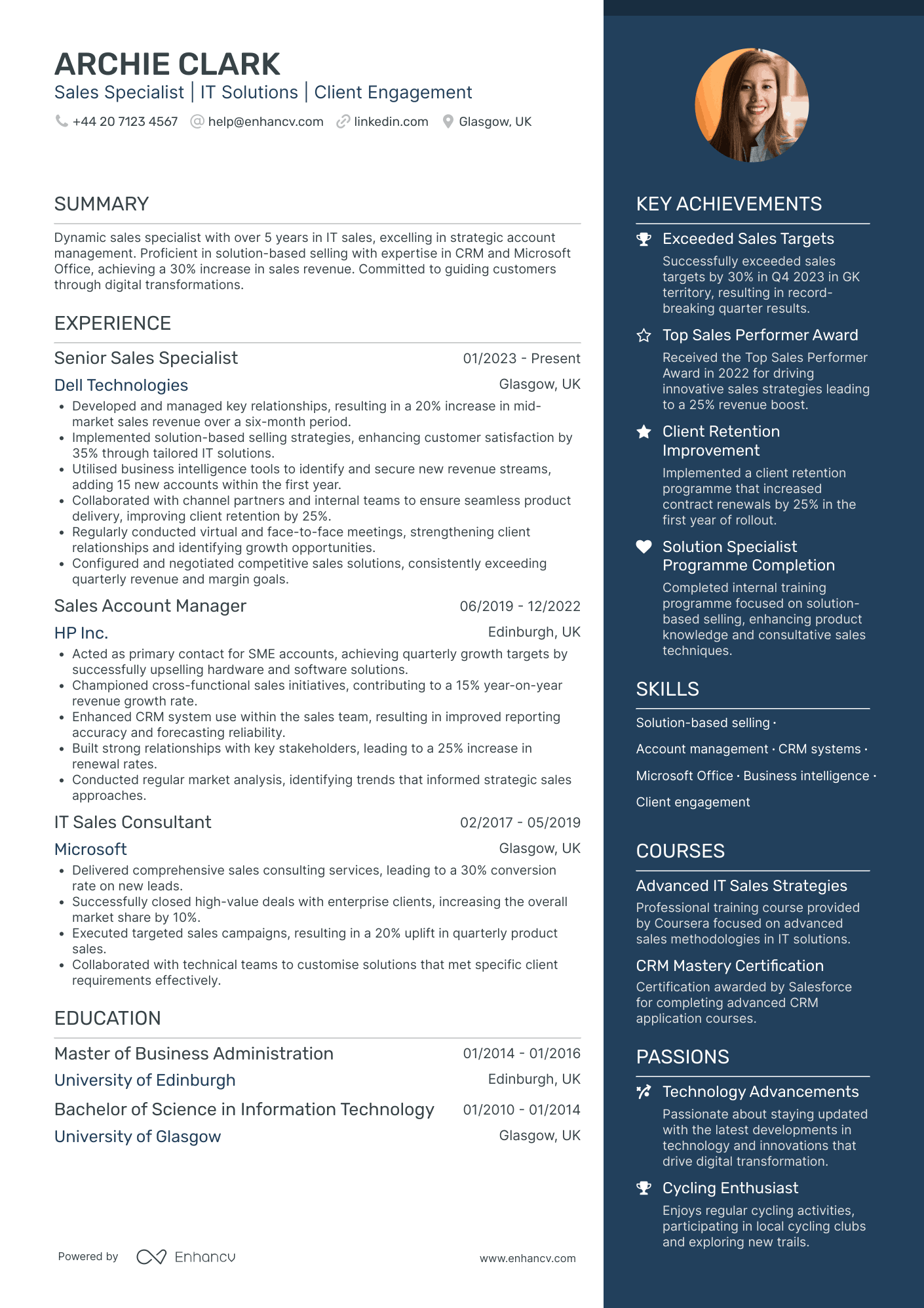 Sales Representative CV Examples & Guide for 2026