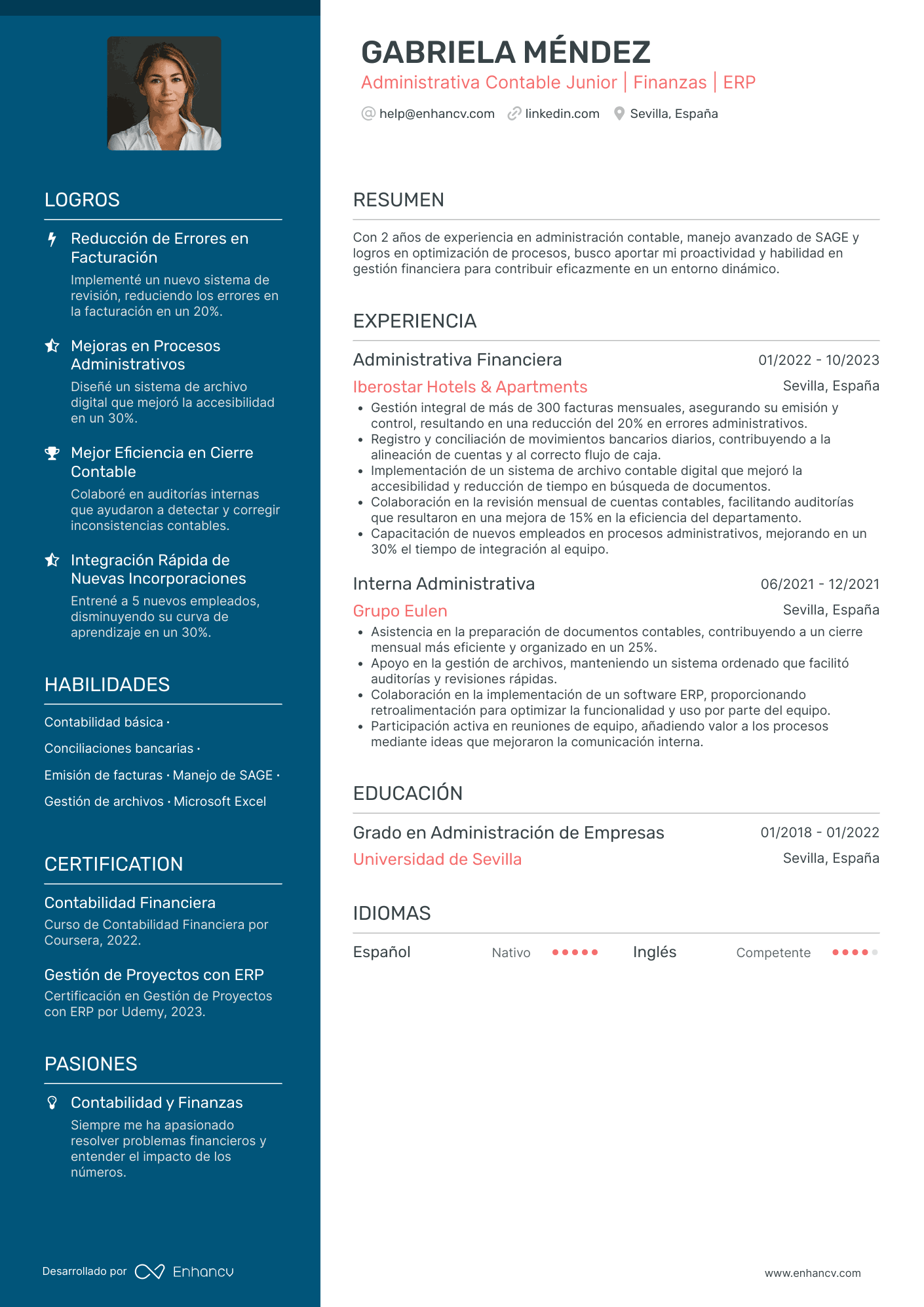 CV Administrativo: Ejemplos, Modelos y Plantillas Gratis