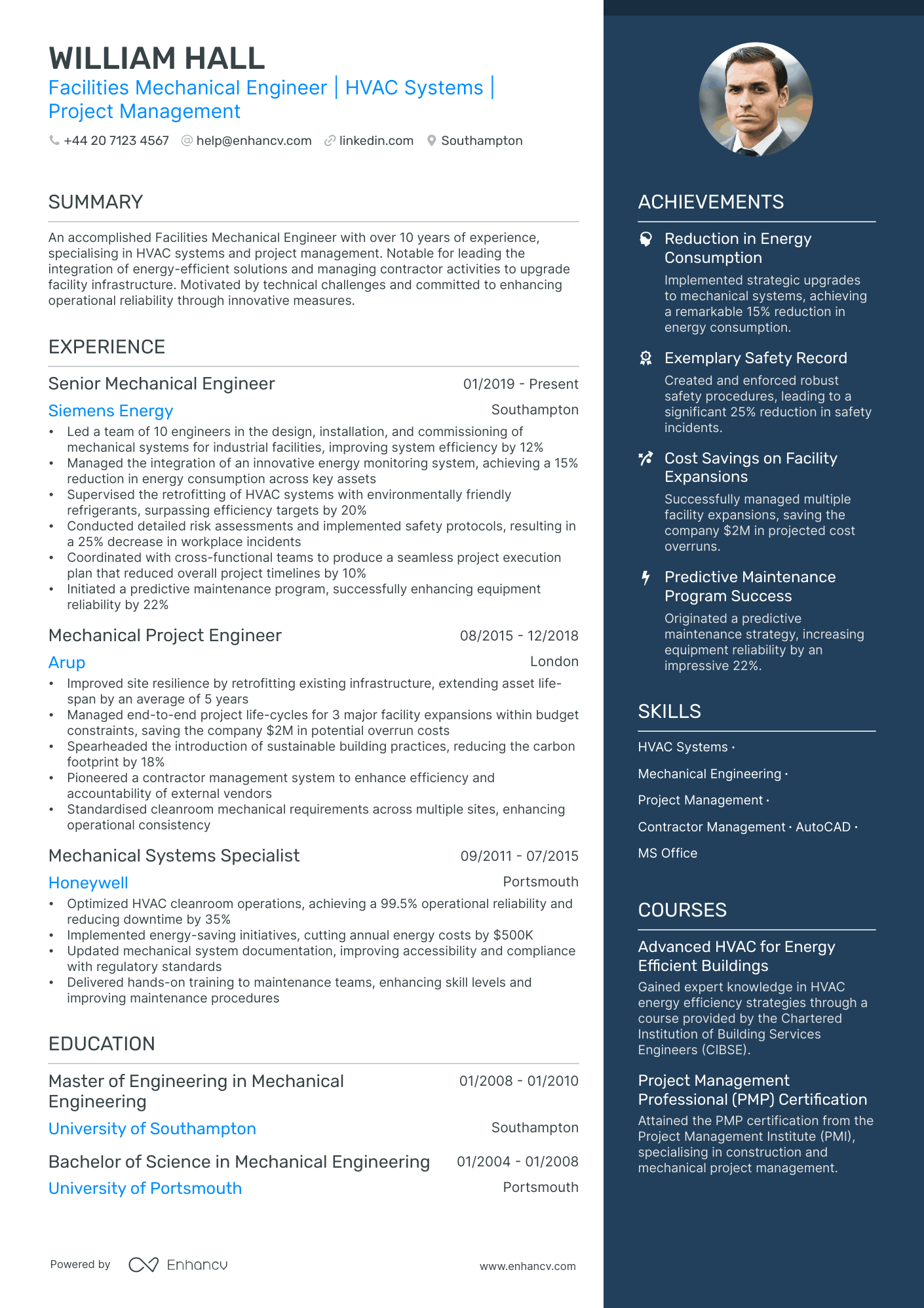 Mechanical Engineer CV Examples & Guide for 2025