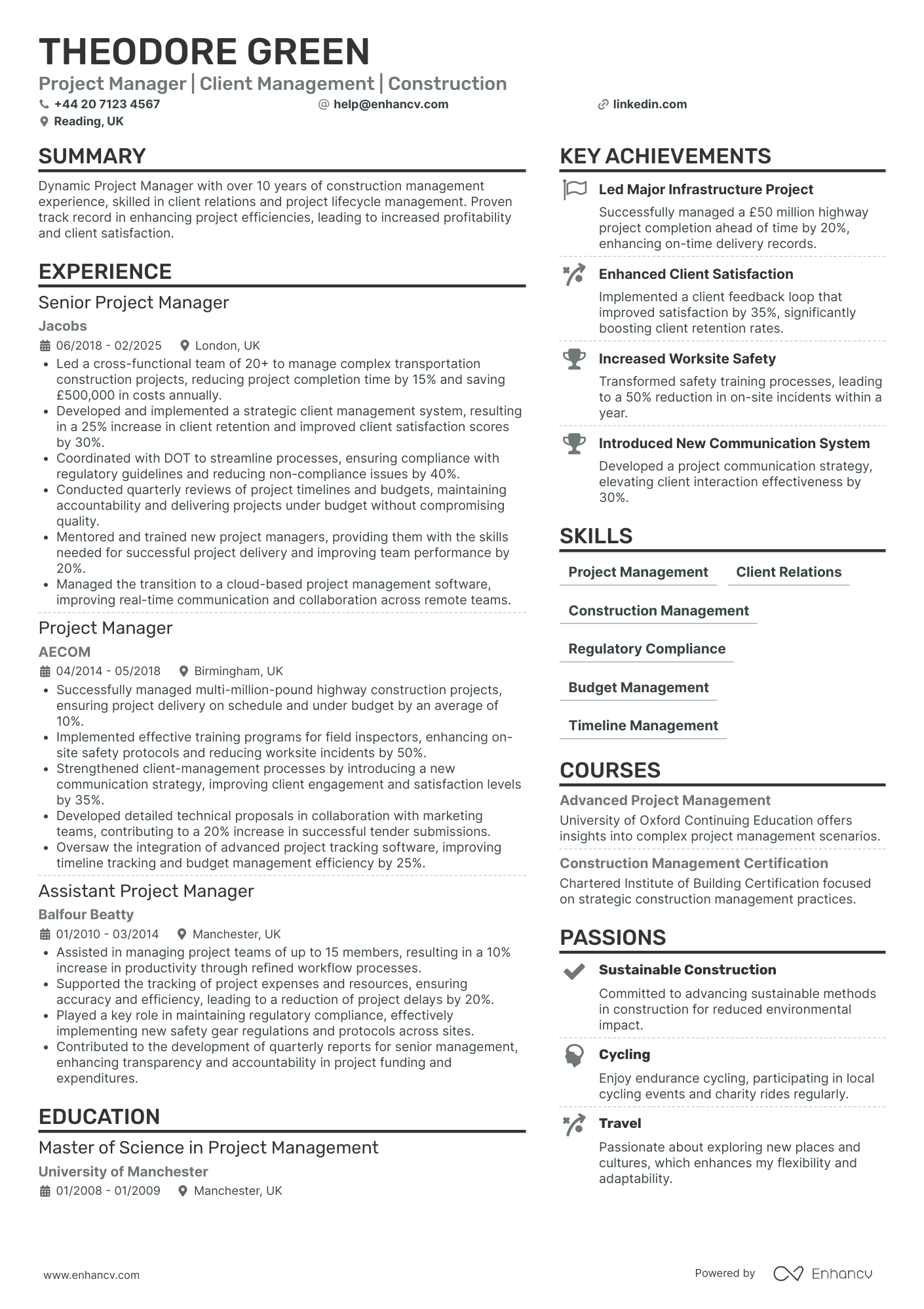 Transport Manager CV Examples & Guide for 2026