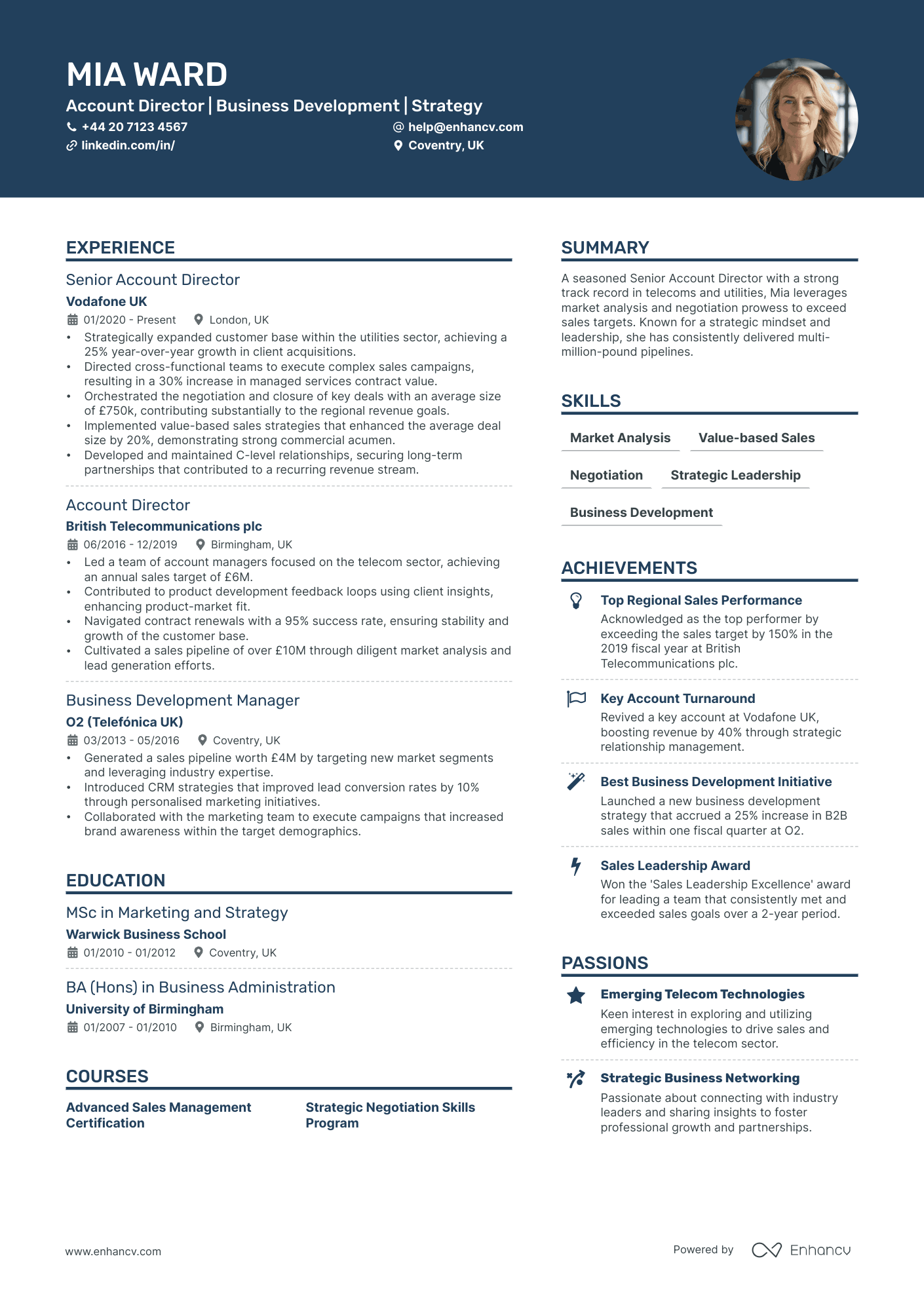 AI CV Builder for the UK | Best GPT AI CV Maker | Enhancv