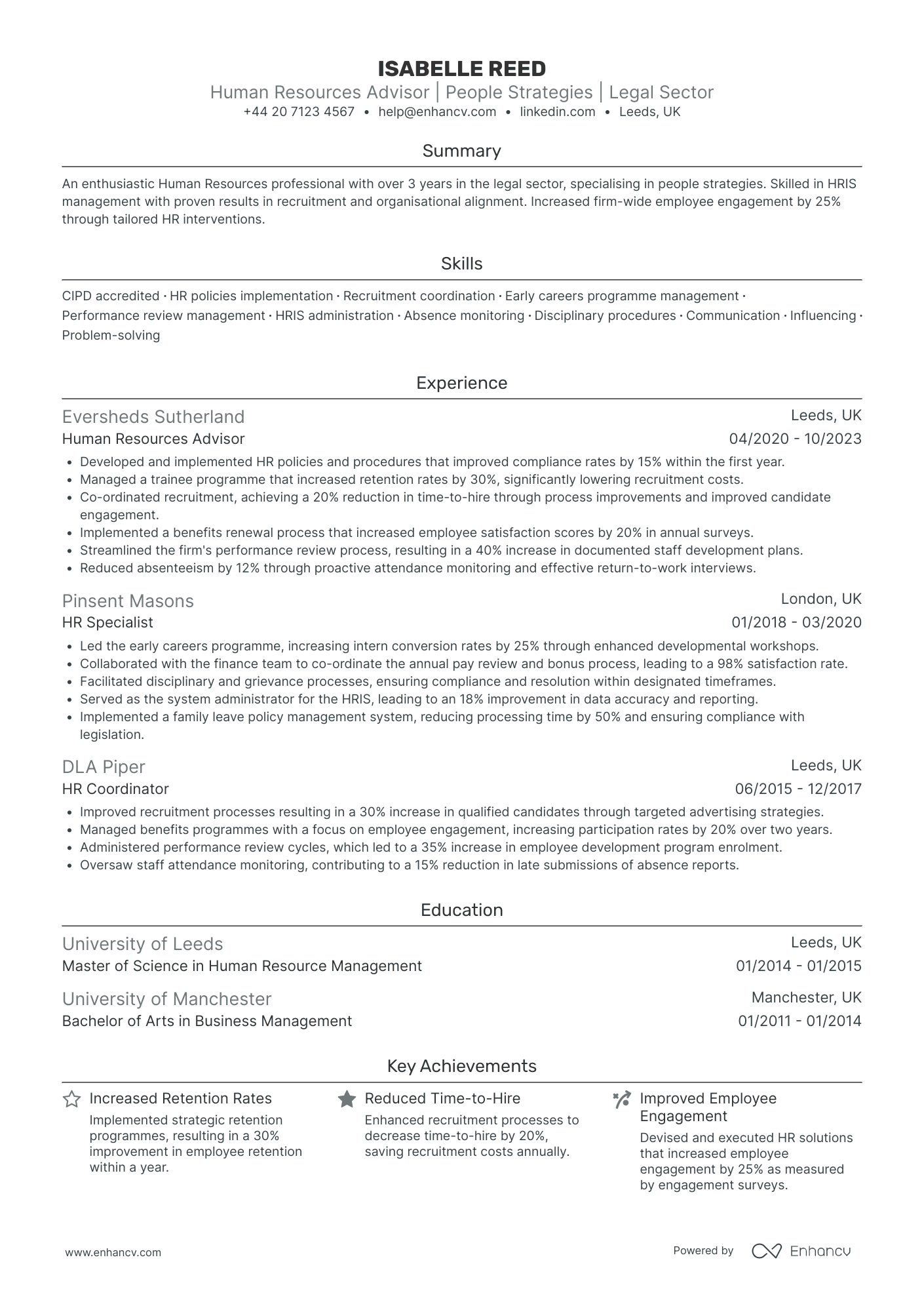 Human Resources CV Examples & Guide for 2026