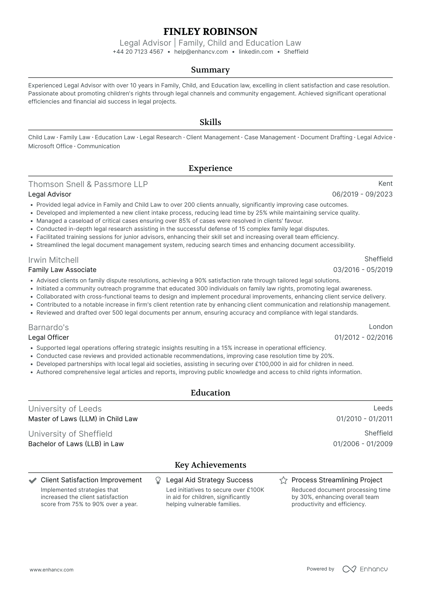Legal CV Examples & Guide for 2026