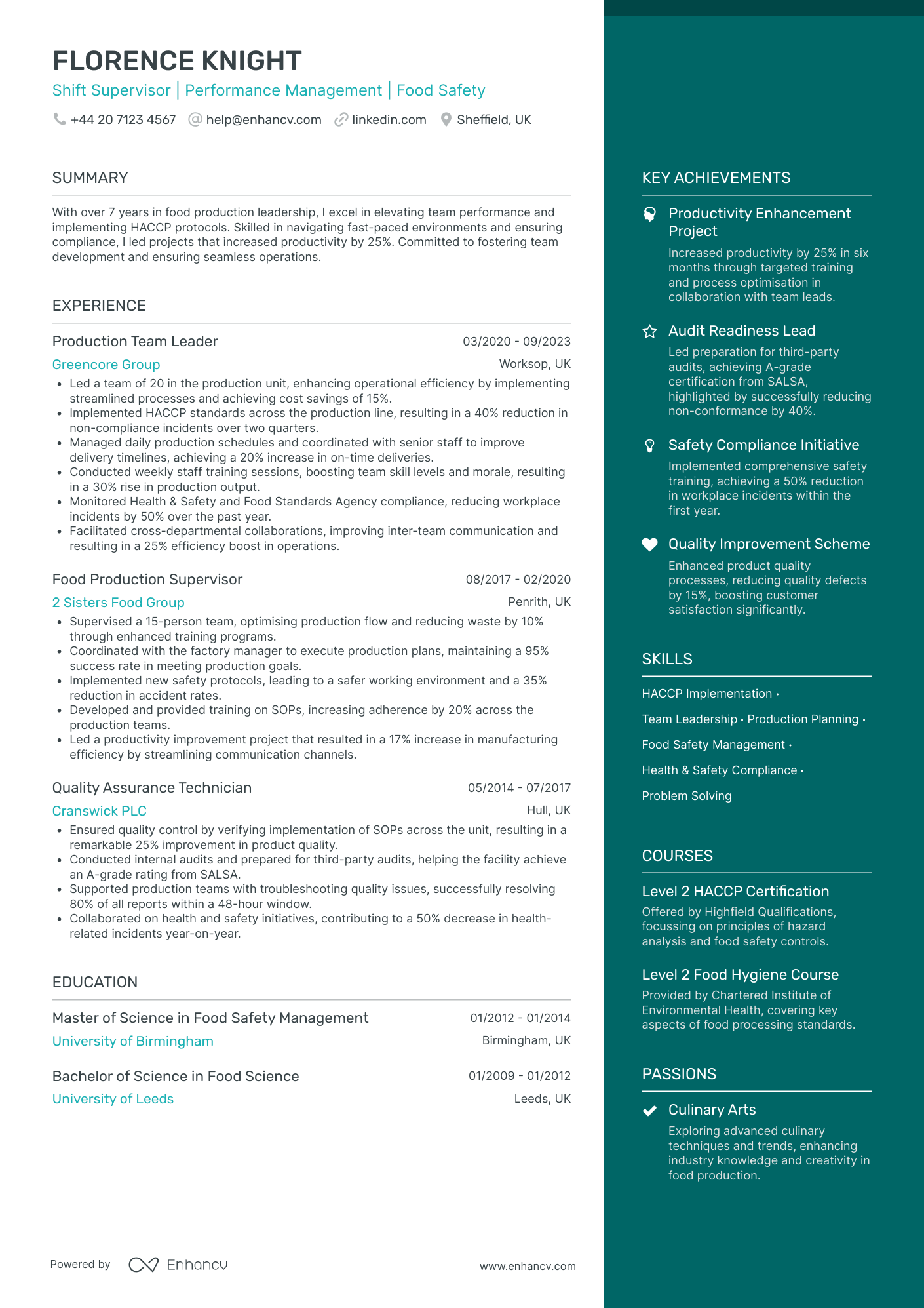 Fast Food CV Examples & Guide for 2025