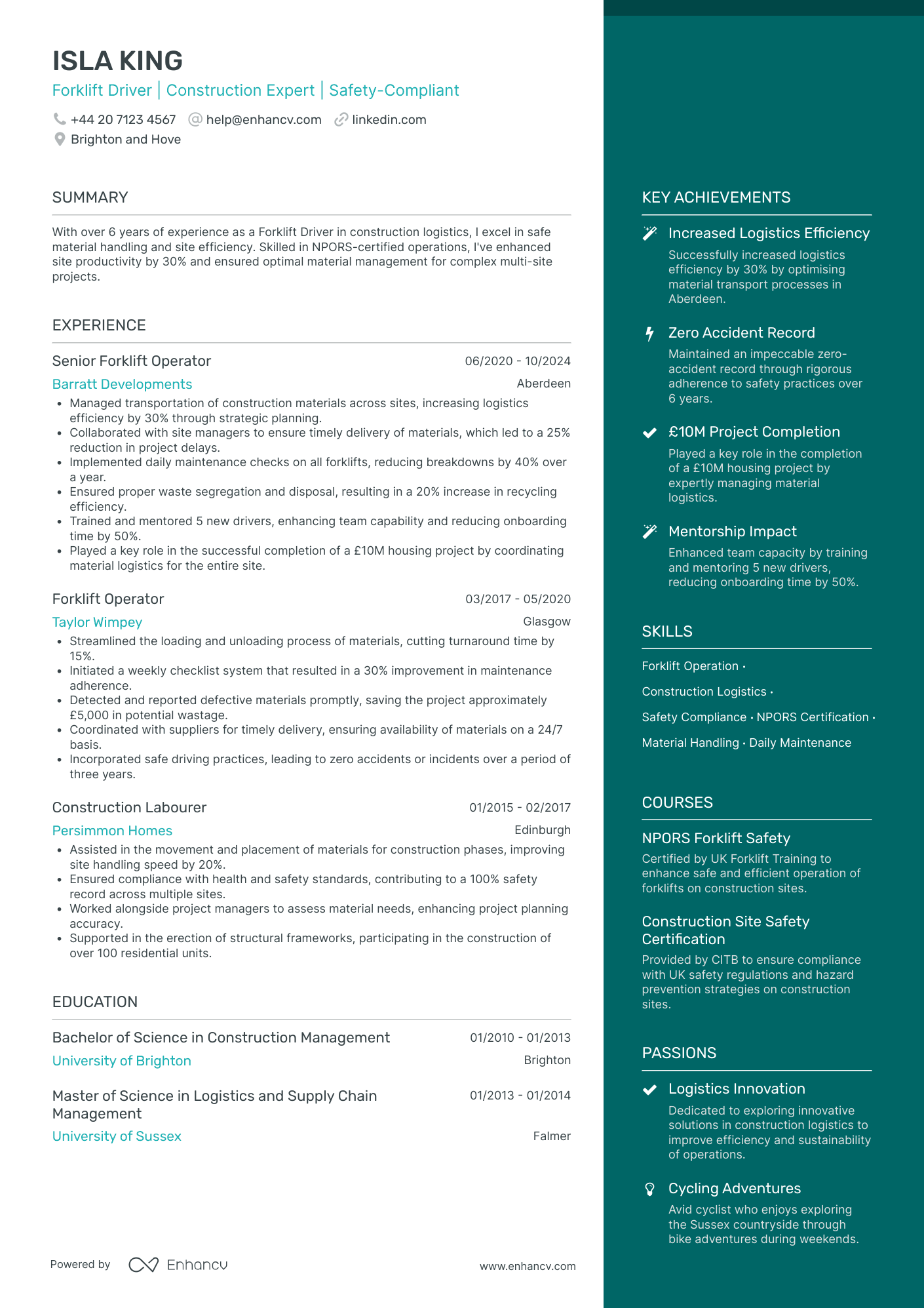 Driver CV Examples & Guide for 2026