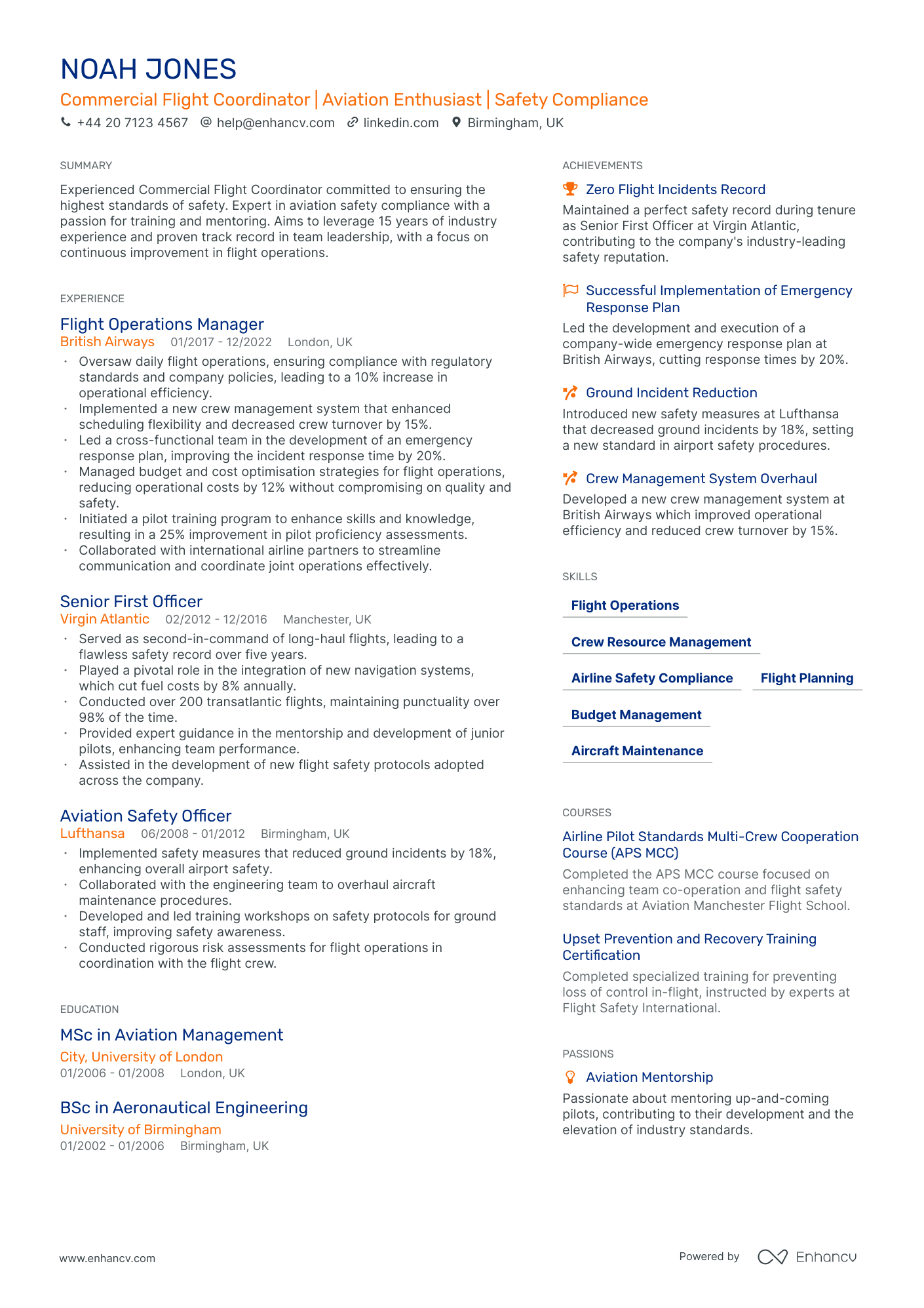 Airline Pilot CV Examples & Guide for 2025