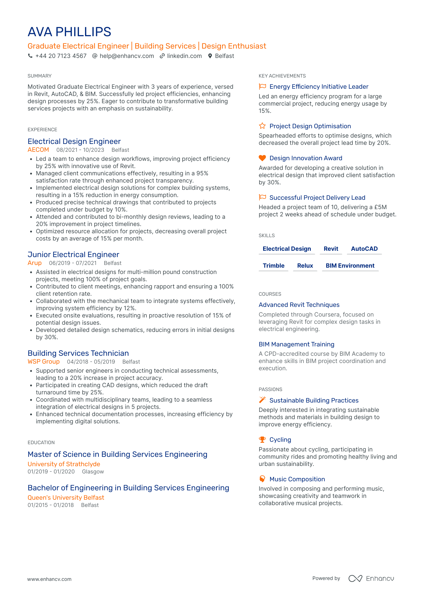 Electrical Engineering CV Examples & Guide for 2026