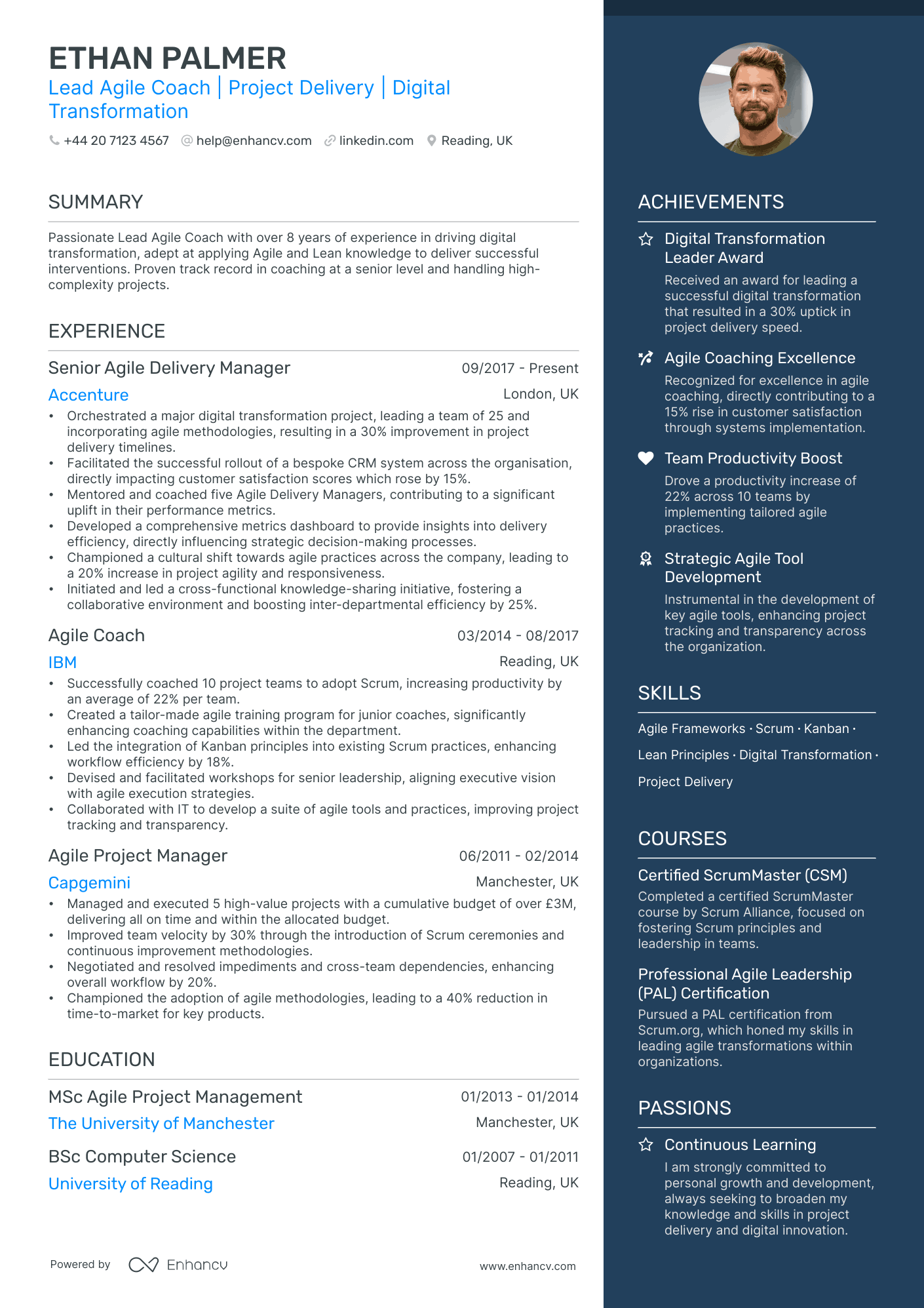 Agile Coach CV Examples & Guide for 2025