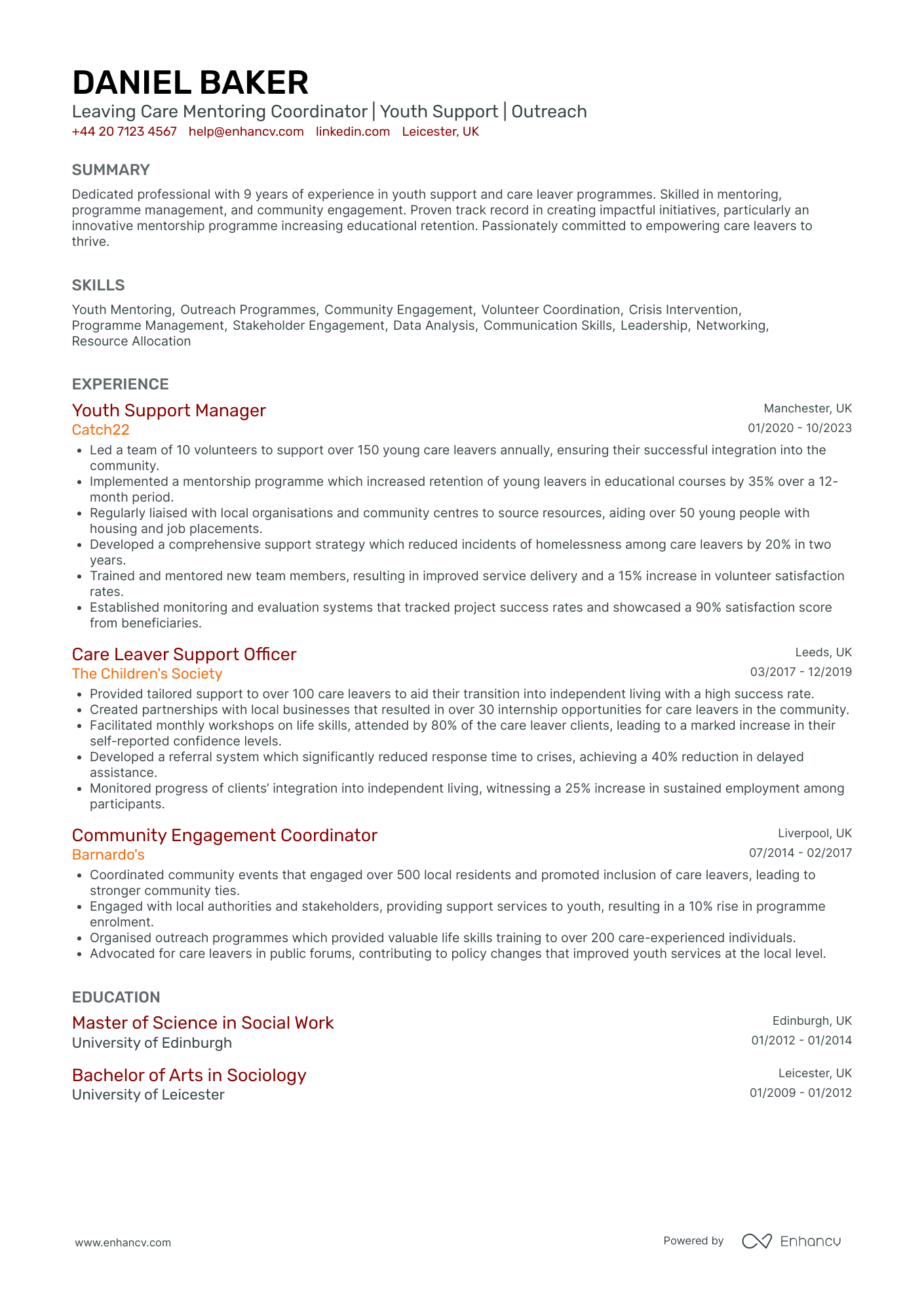 Care Worker CV Examples & Guide for 2025