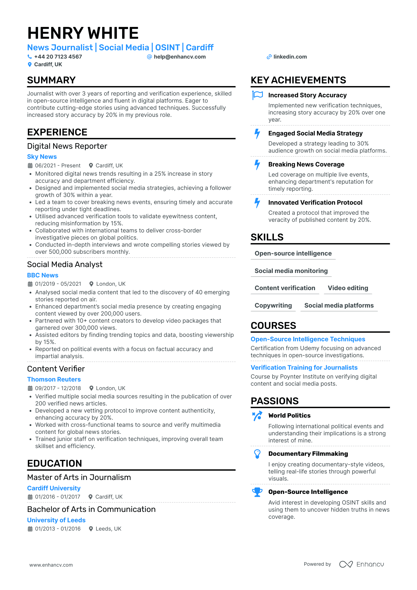 Journalist CV Examples & Guide for 2026