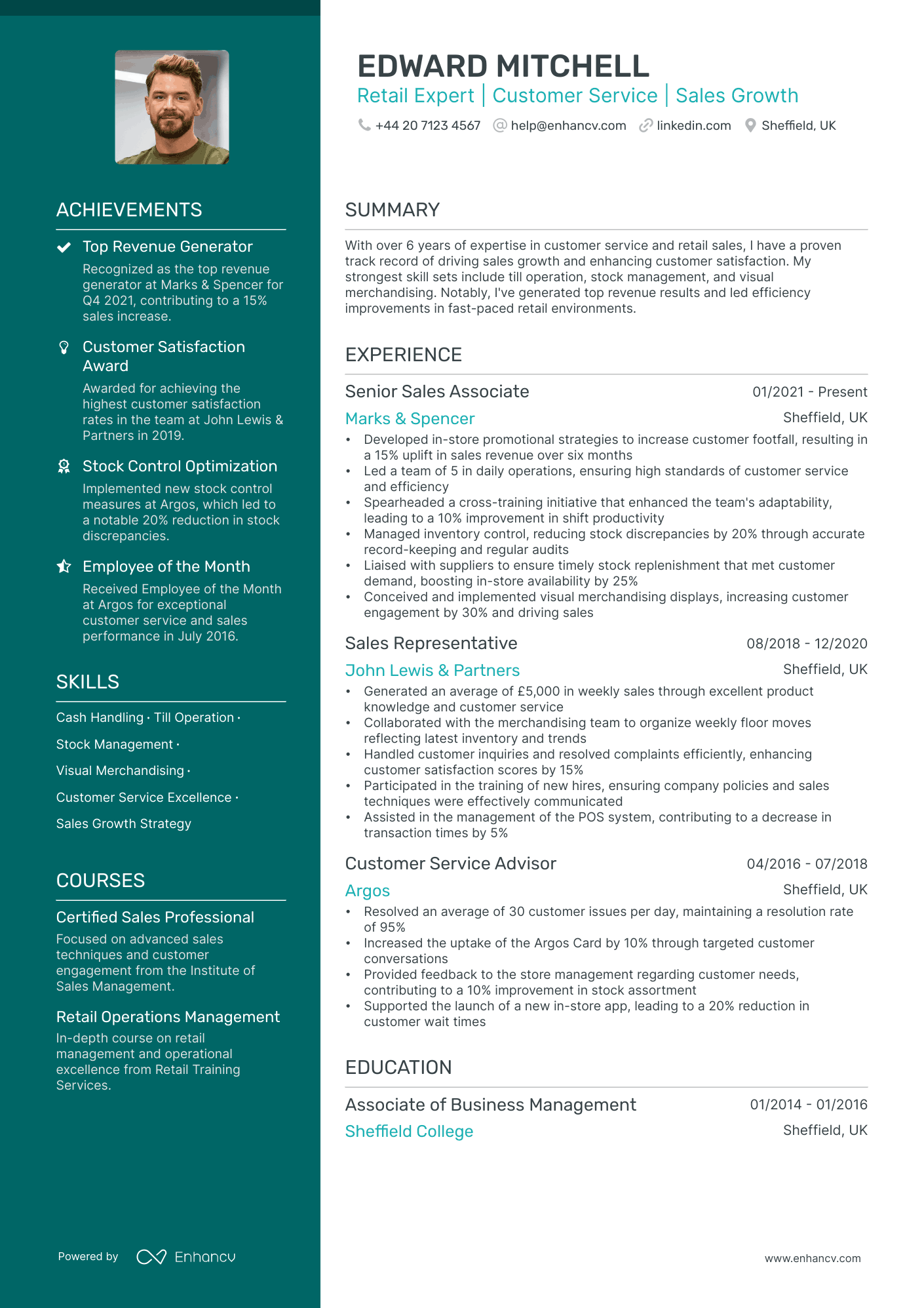 Shop Assistant CV Examples & Guide for 2025