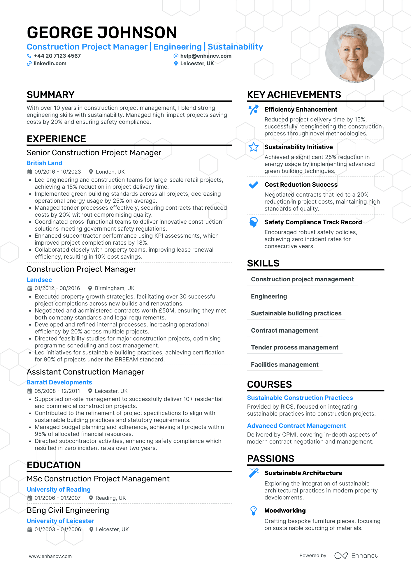 Construction Manager CV Examples & Guide for 2026