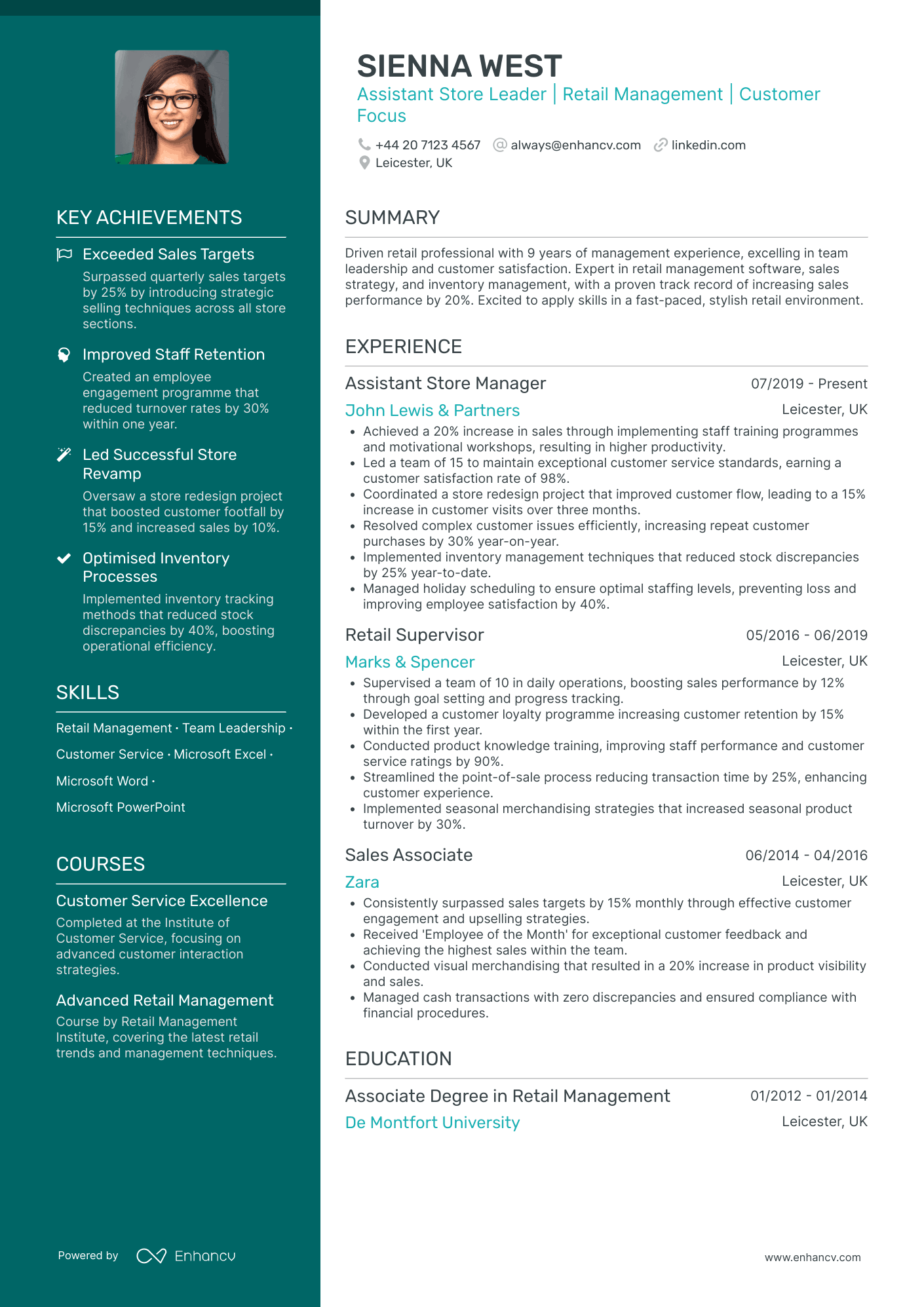 Supervisor CV Examples & Guide for 2026
